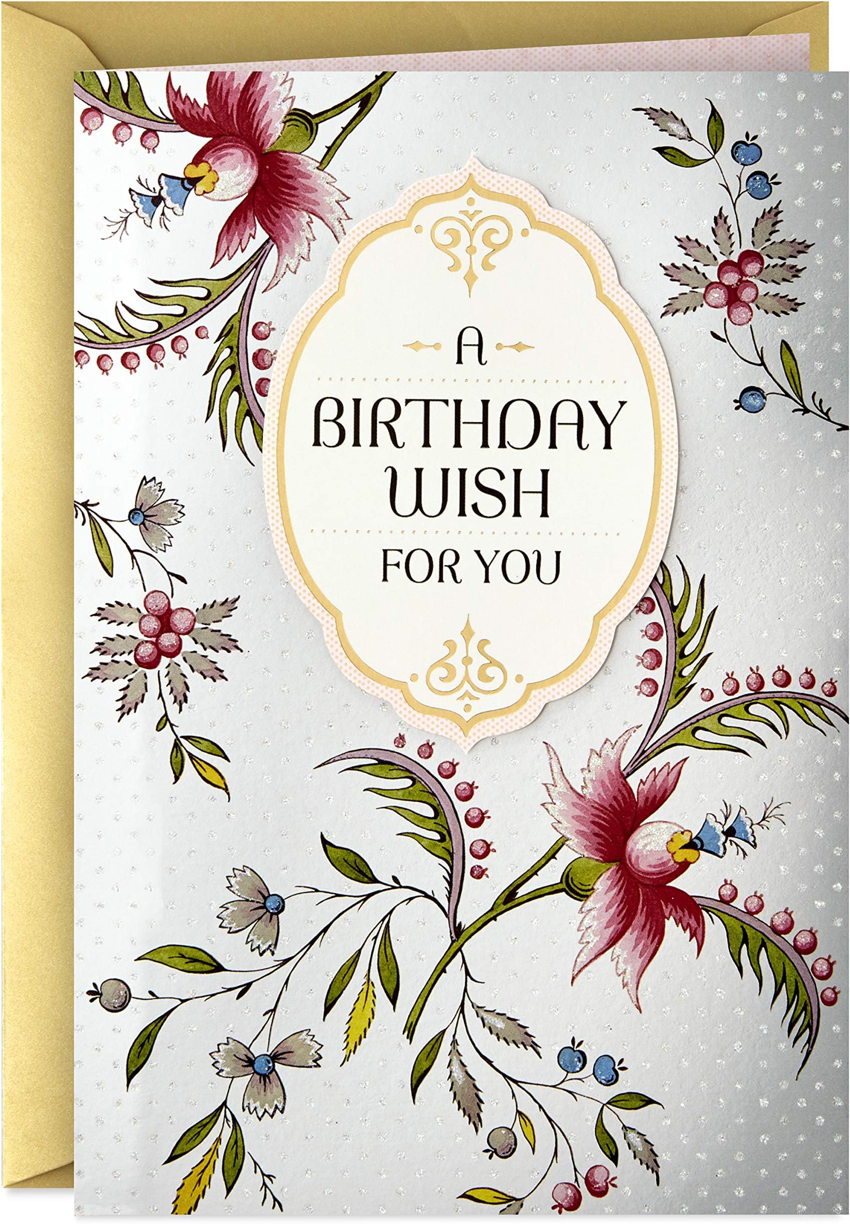 Hallmark Golden Thread Birthday Card (A Birthday Wish) : Amazon.ca ...