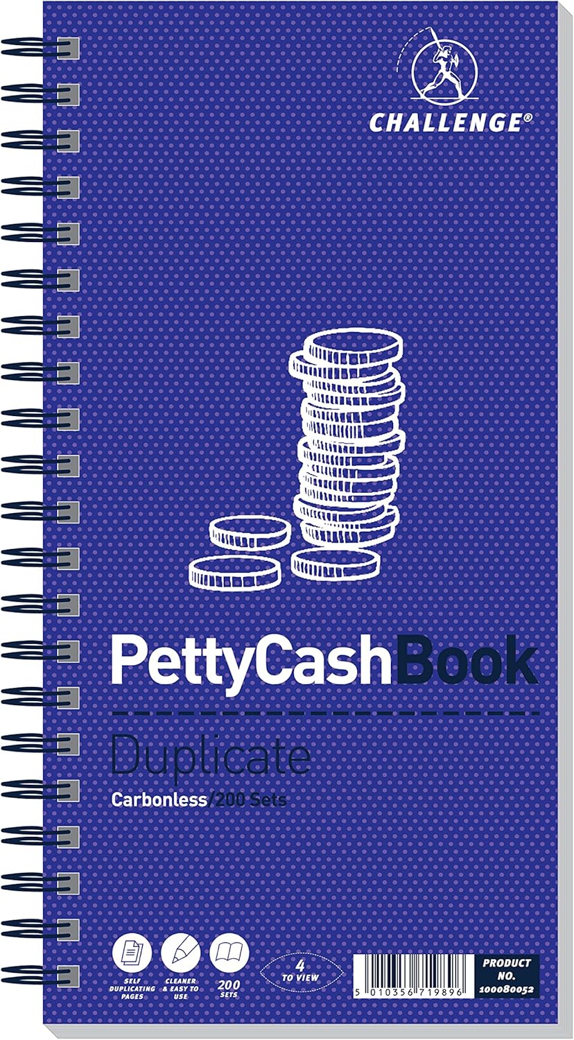 Amazon.com : Challenge 280 x 141 mm Duplicate Petty Cash Book ...