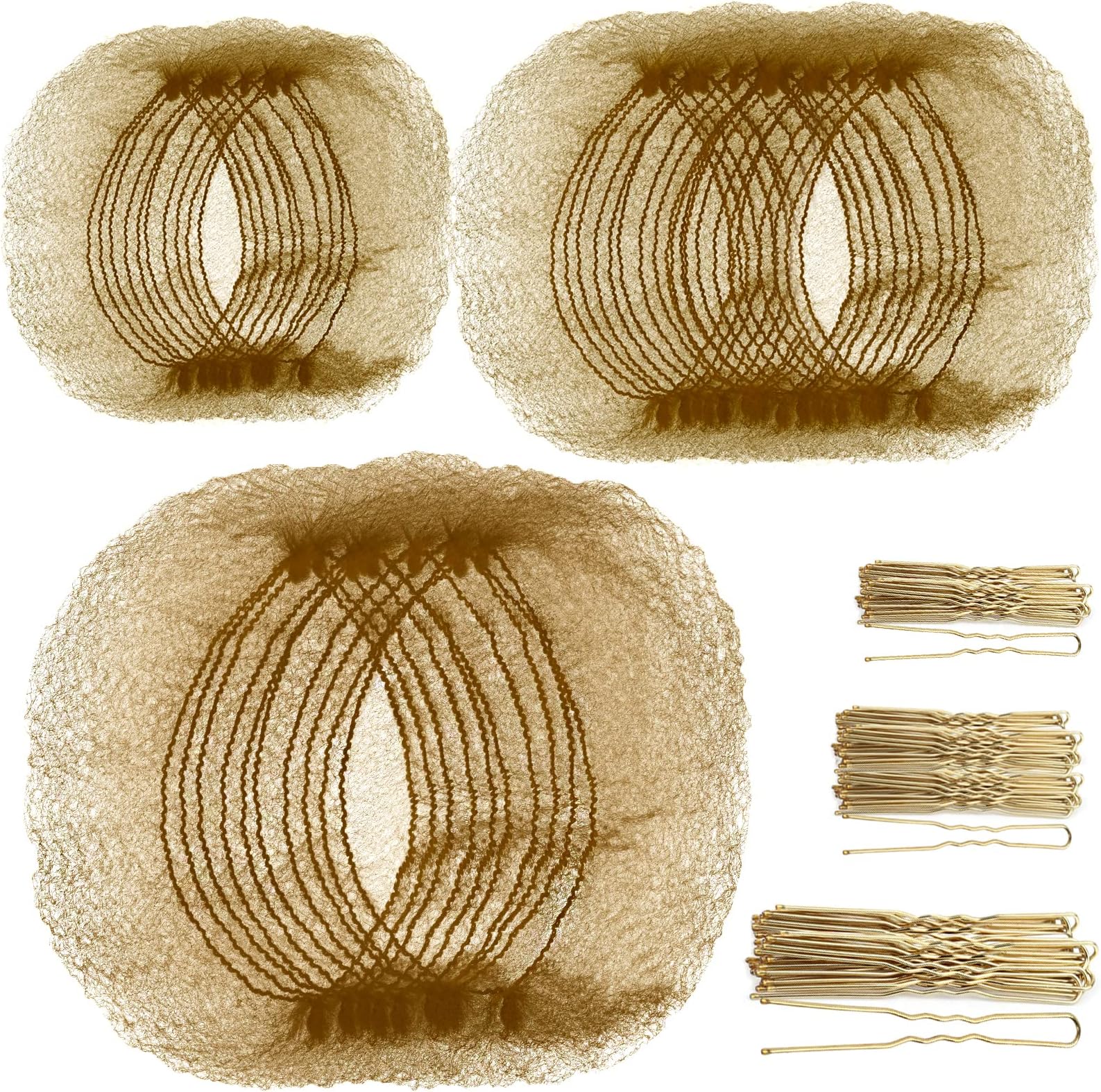Amazon.com: Teenitor Hair Nets and U-Pins Set - 40 Invisible Mesh Nets ...