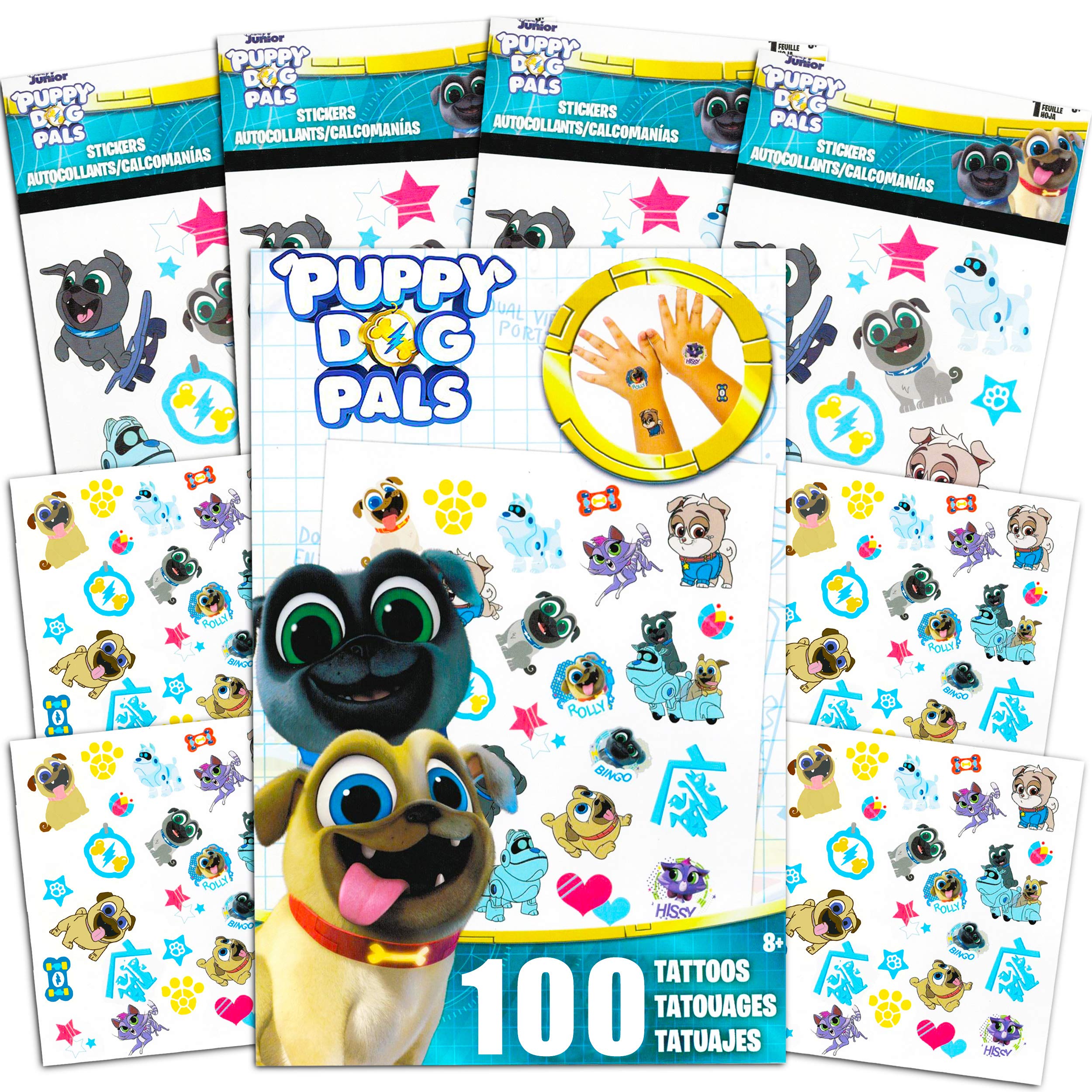 Snapklik.com : Puppy Dog Pals Sticker And Tattoos Party Favors Super ...