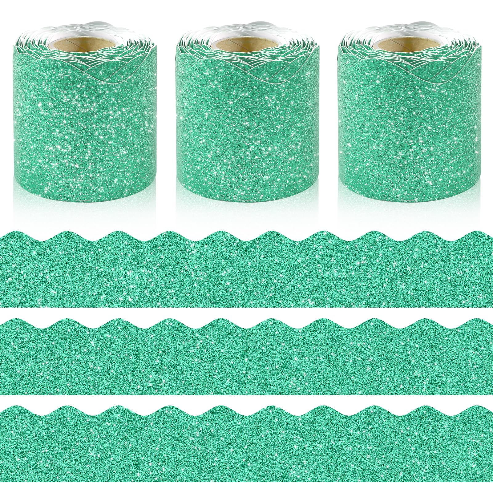 Snapklik.com : Glitter Bulletin Board Borders Set - 3 Rolls 98.4 Ft ...