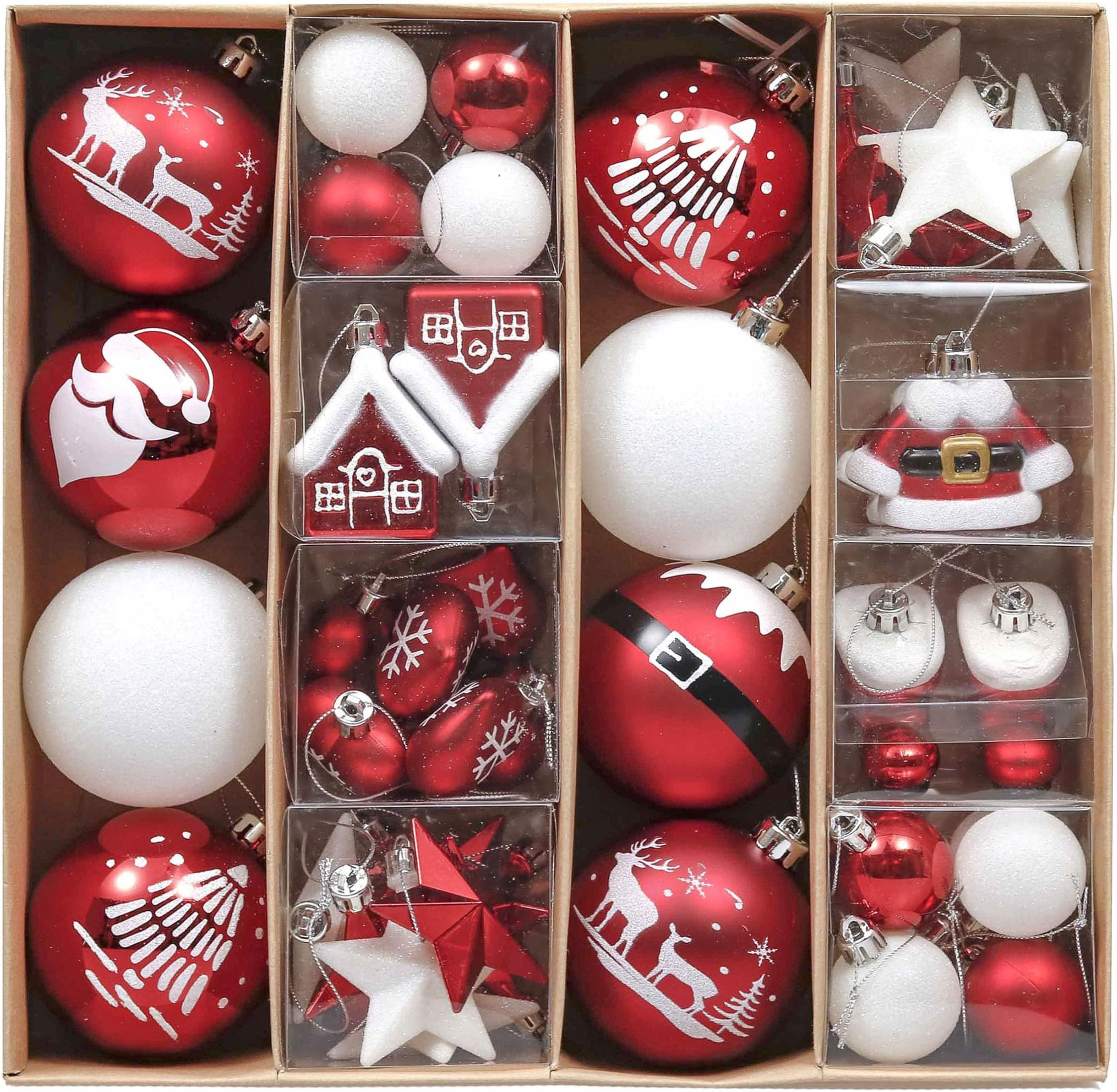 Weihnachtskugeln Set Kunststoff