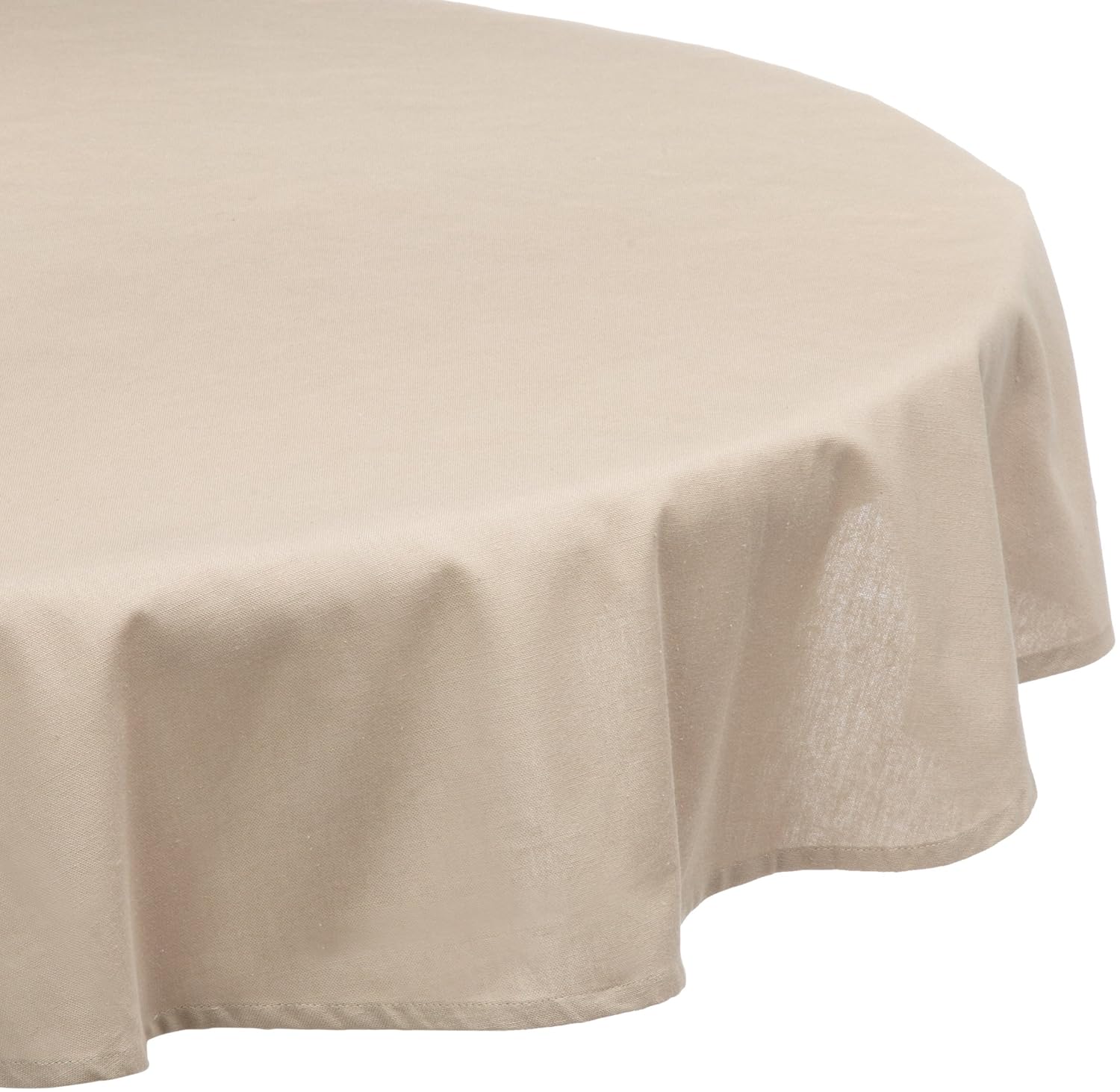 Buy Trendex Home Designs Dawson Round Tablecloth, 60-Inch, Linen Online ...
