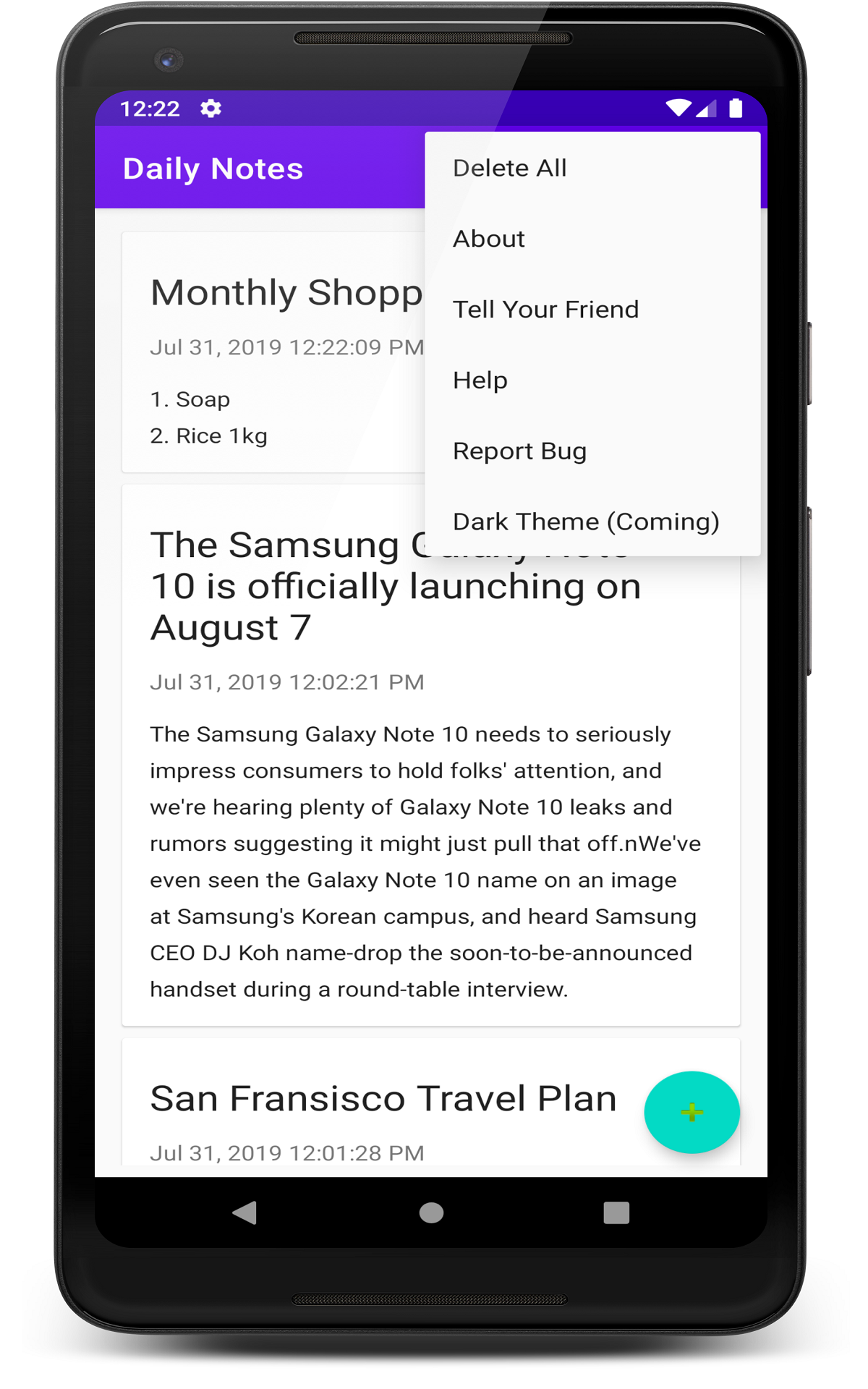 Daily Notes - Simple Clean Note Taking App - App on Amazon Appstore