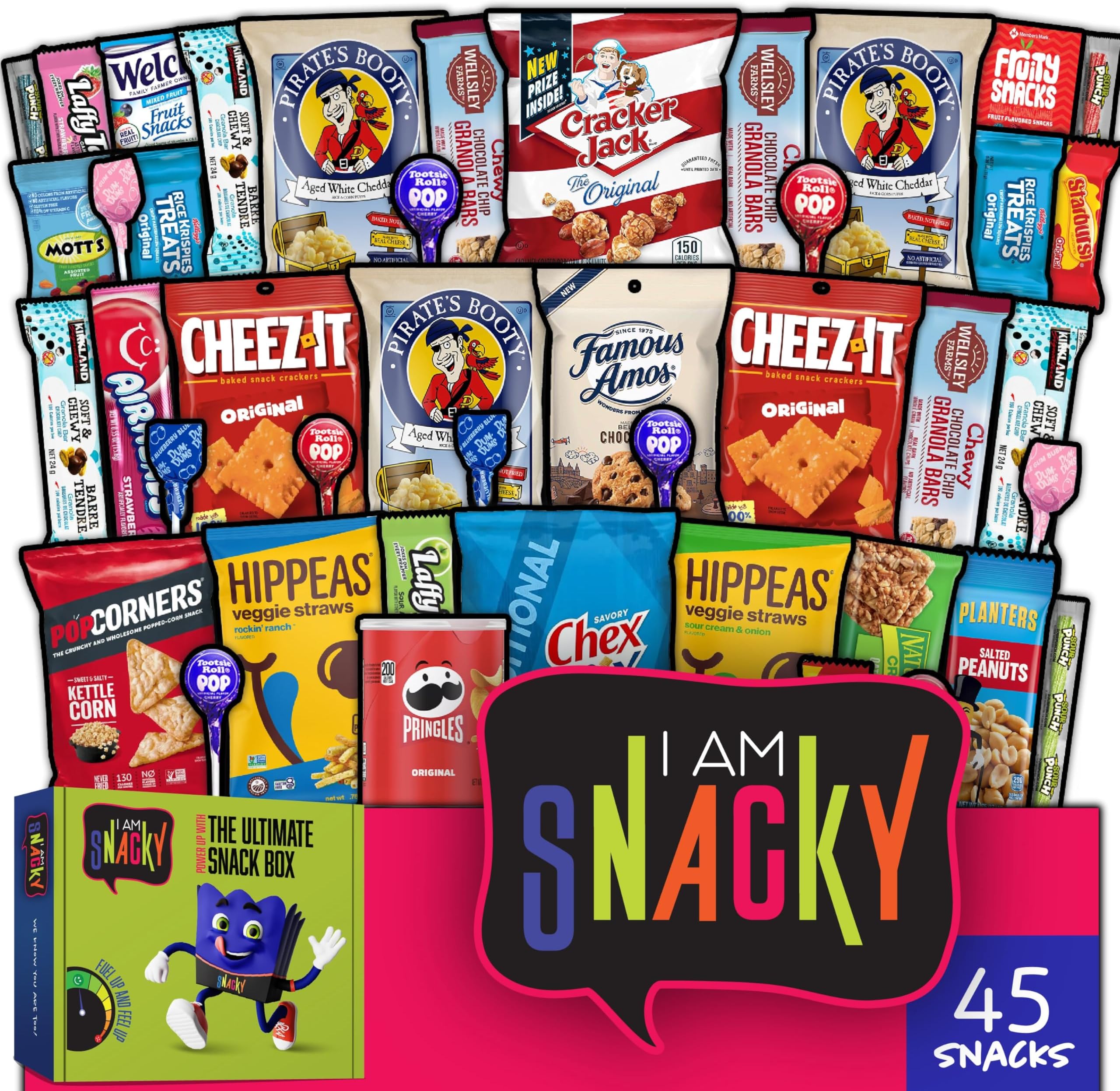 Amazon.com : JUMBO JUMBLE Birthday Snack Box (50 count) Assortment ...