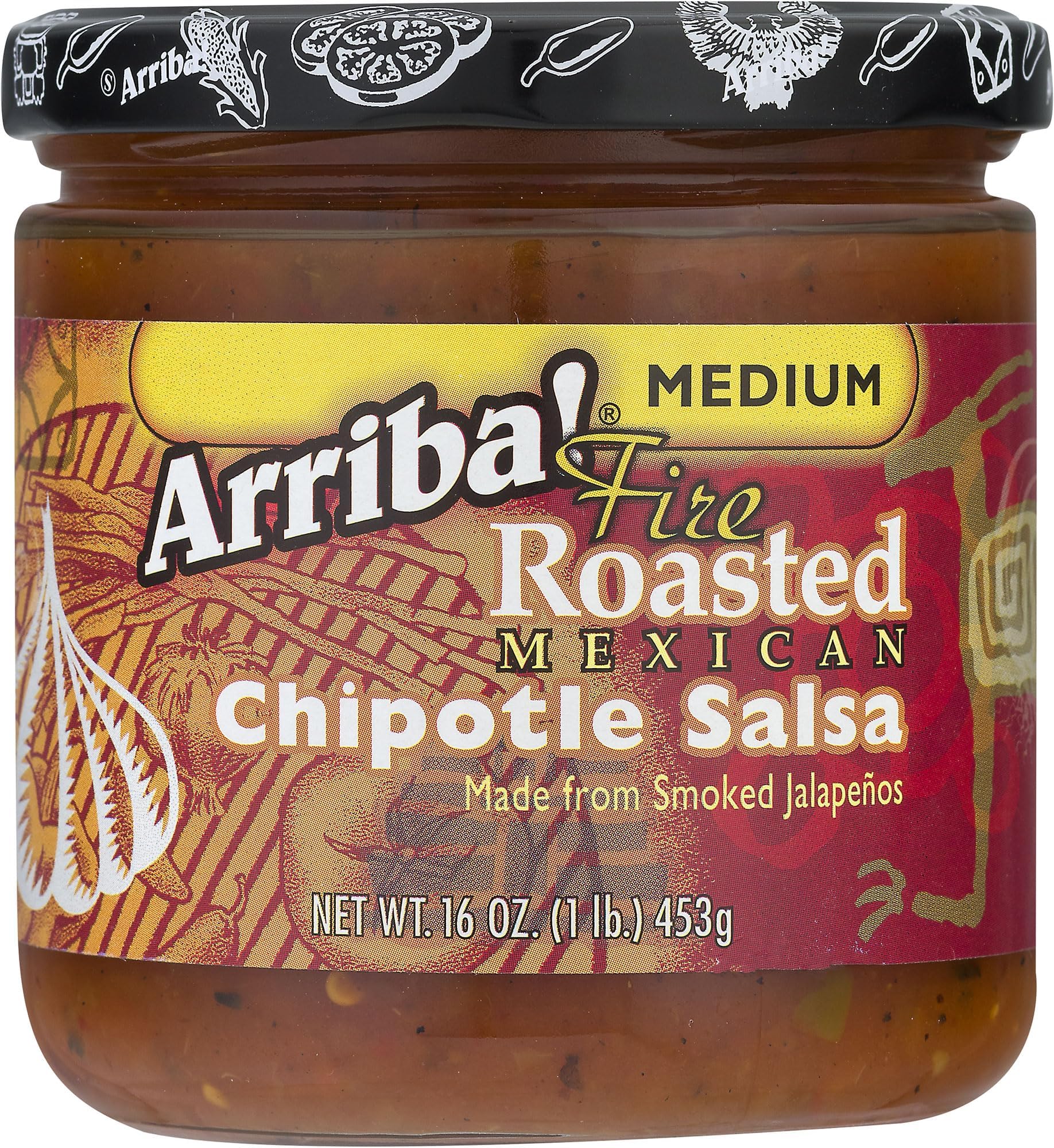 Amazon.com: Arriba! Fire Roasted Mexican Chipotle Salsa, Medium, 16 ...