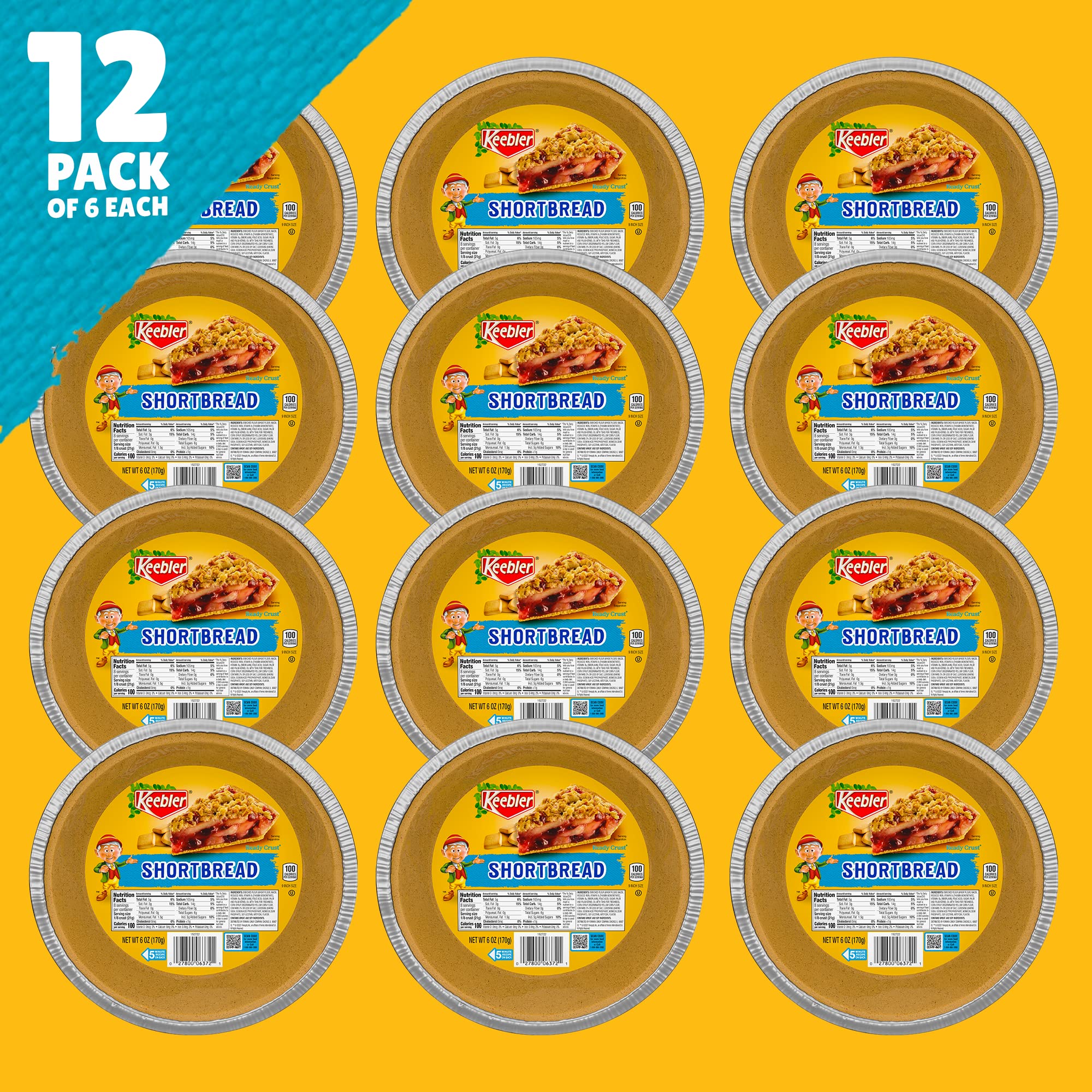 Snapklik.com : Keebler Ready Crust 9-Inch Shortbread Pie Crusts