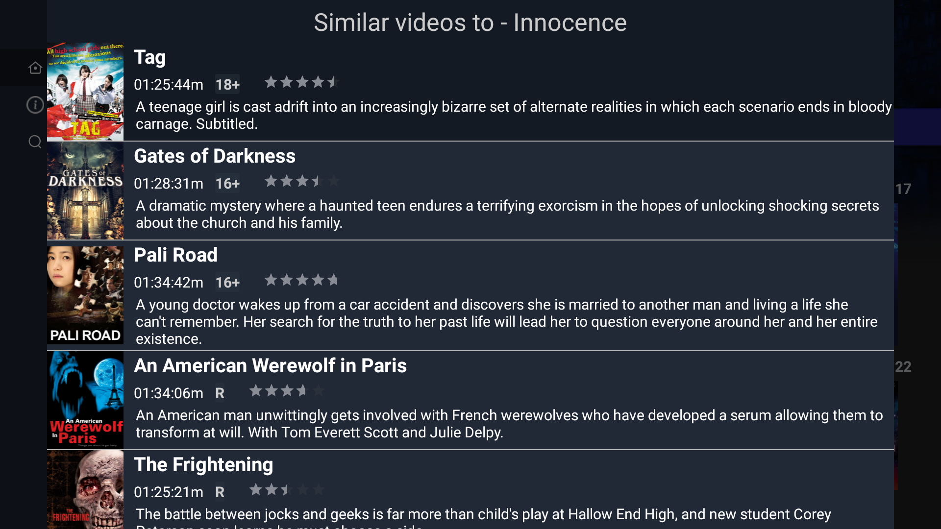 Thriller Movies & TV by Fawesome:Amazon.in:Appstore for Android