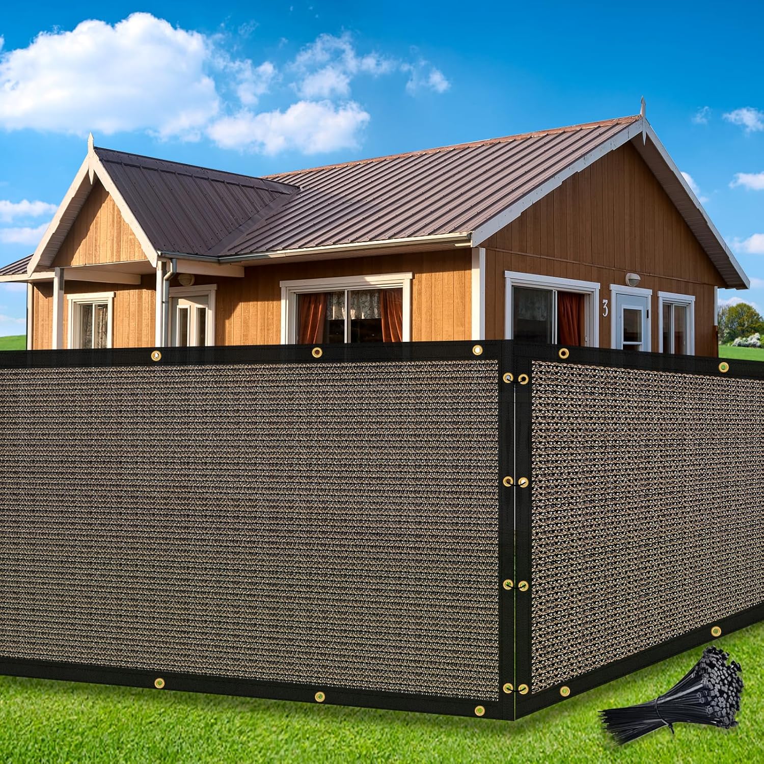 Amazon.com : Amagenix 6'X6' Custom Size Privacy Screen Fence Heavy Duty ...