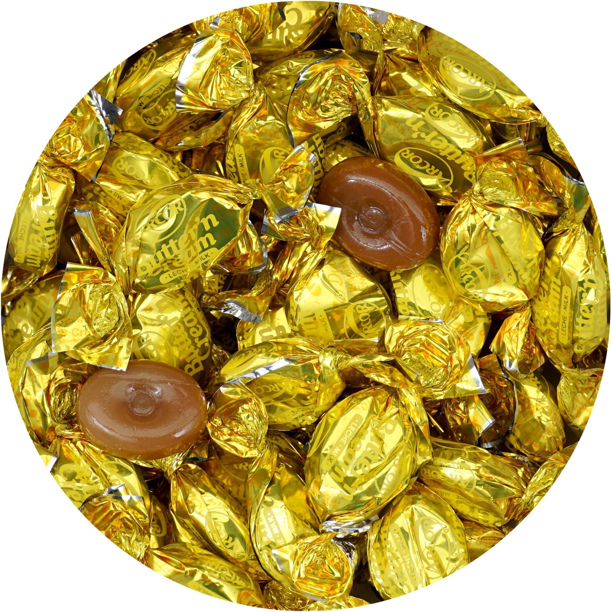 Amazon.com : Butter 'n' Cream Toffee Candy, 2 Pound Bulk Candy (Approx ...