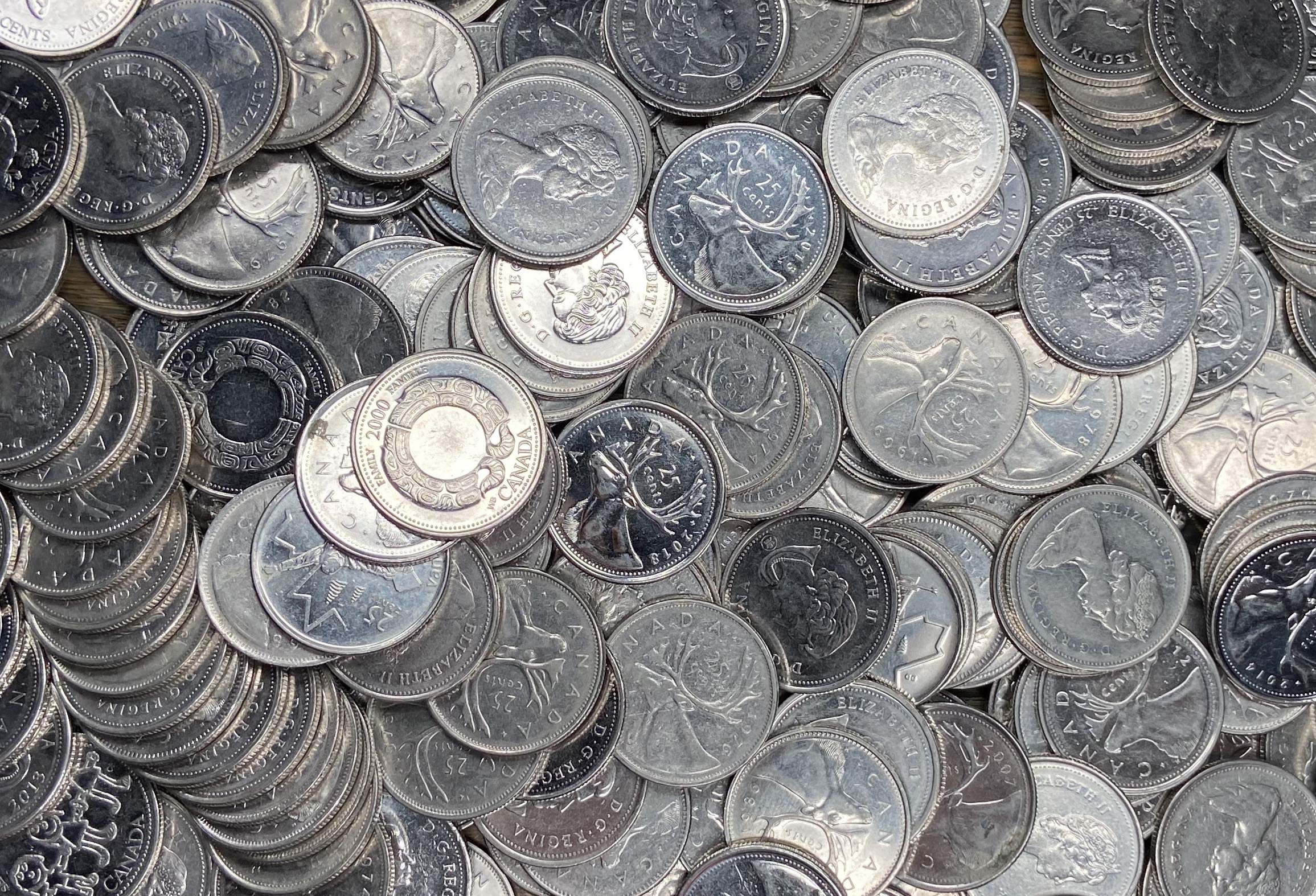 Huge Pile Of Quarters