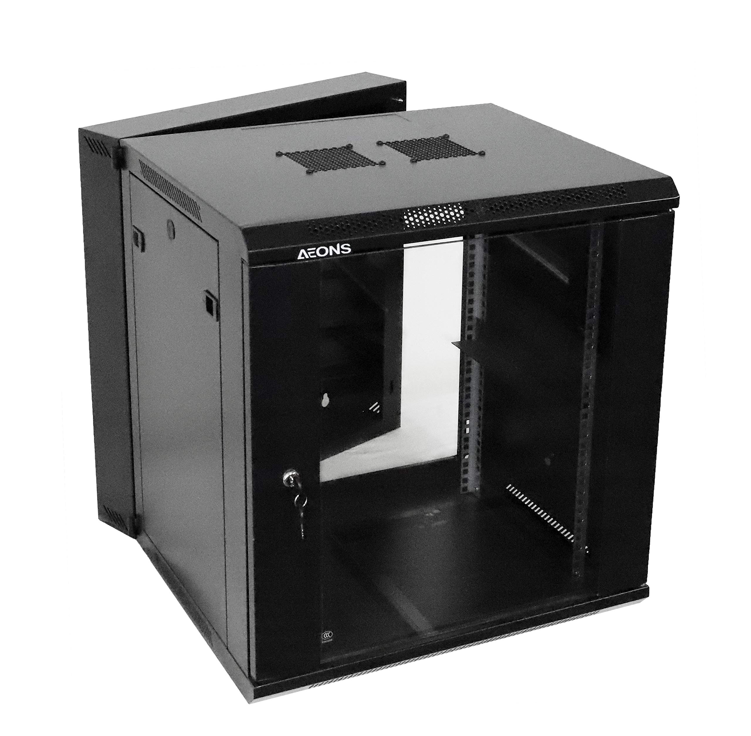 Buy AEONS 12U Professional Wall Mount Server Cabinet Enclosure Double ...