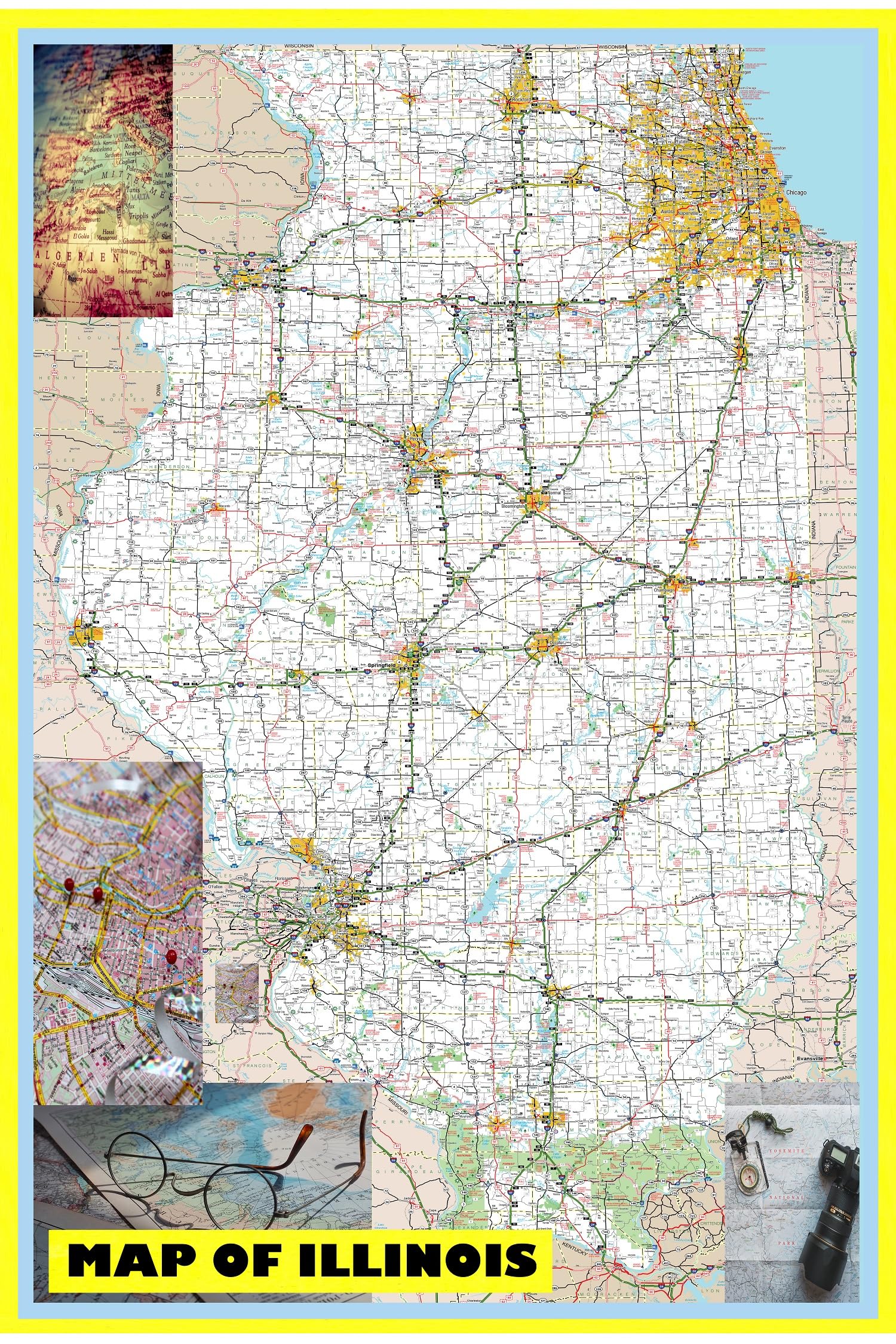 Detailed Map Of Illinois