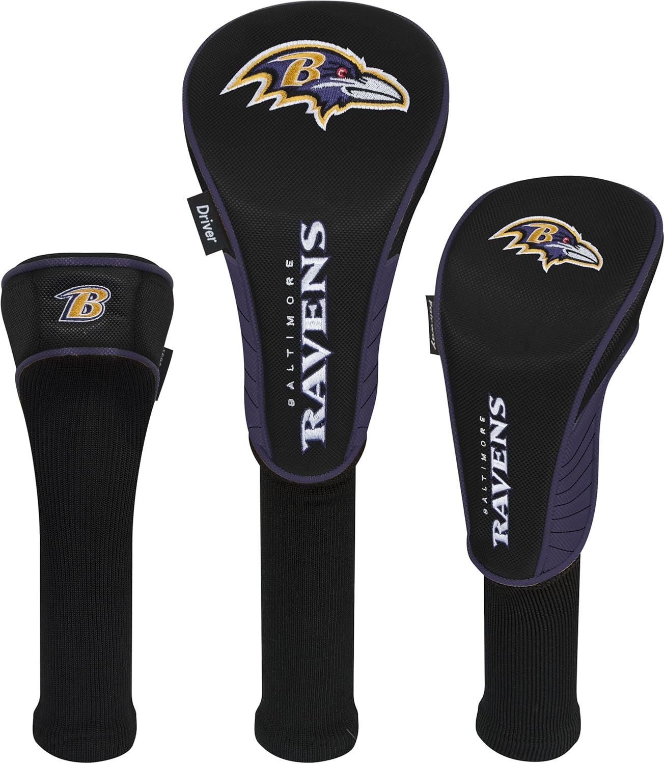 Team Effort Baltimore Ravens Driver Fairway Hybrid Set of Three ...