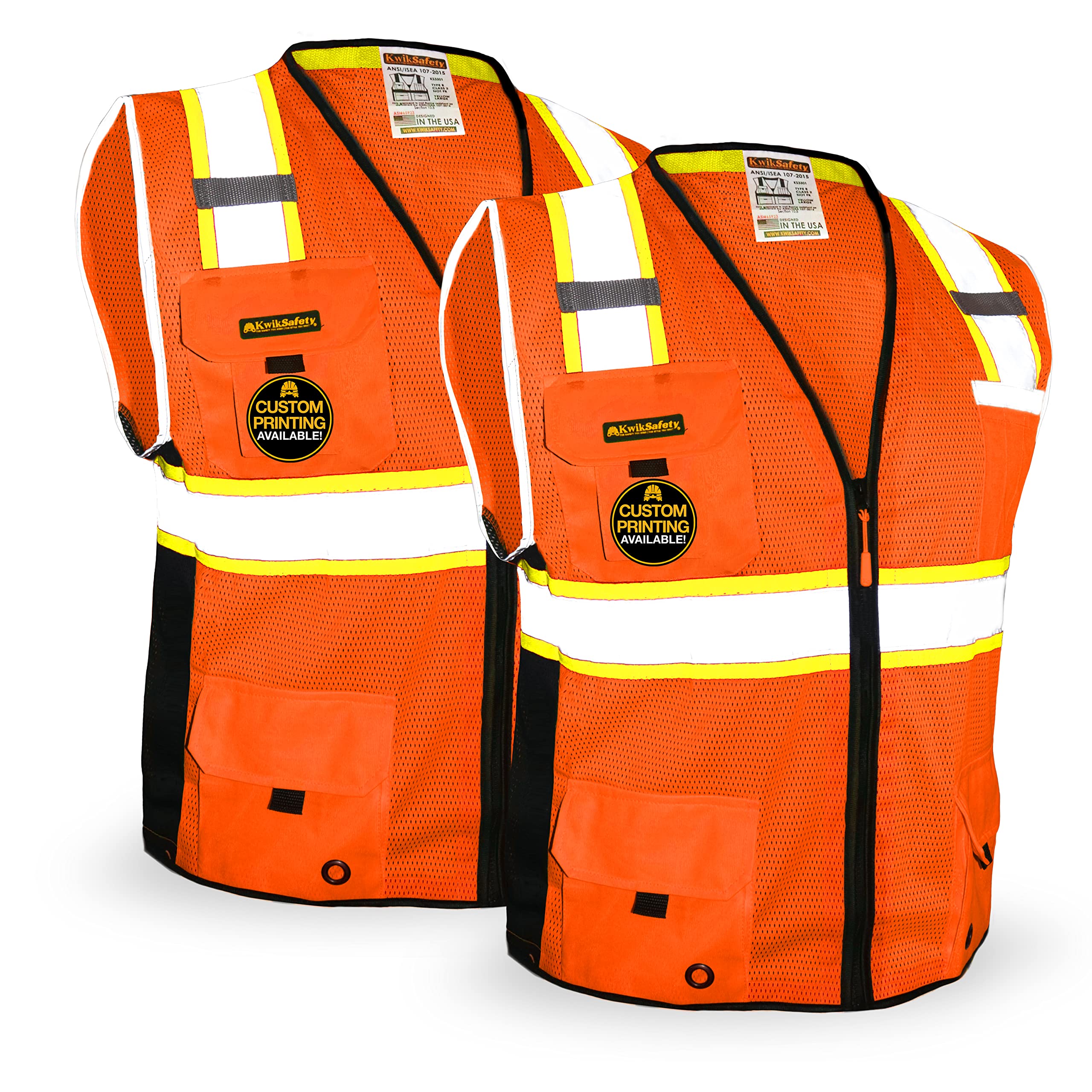 Snapklik.com : Charlotte, NC - BIG KAHUNA Safety Vest 2 PACK Class 2 ...