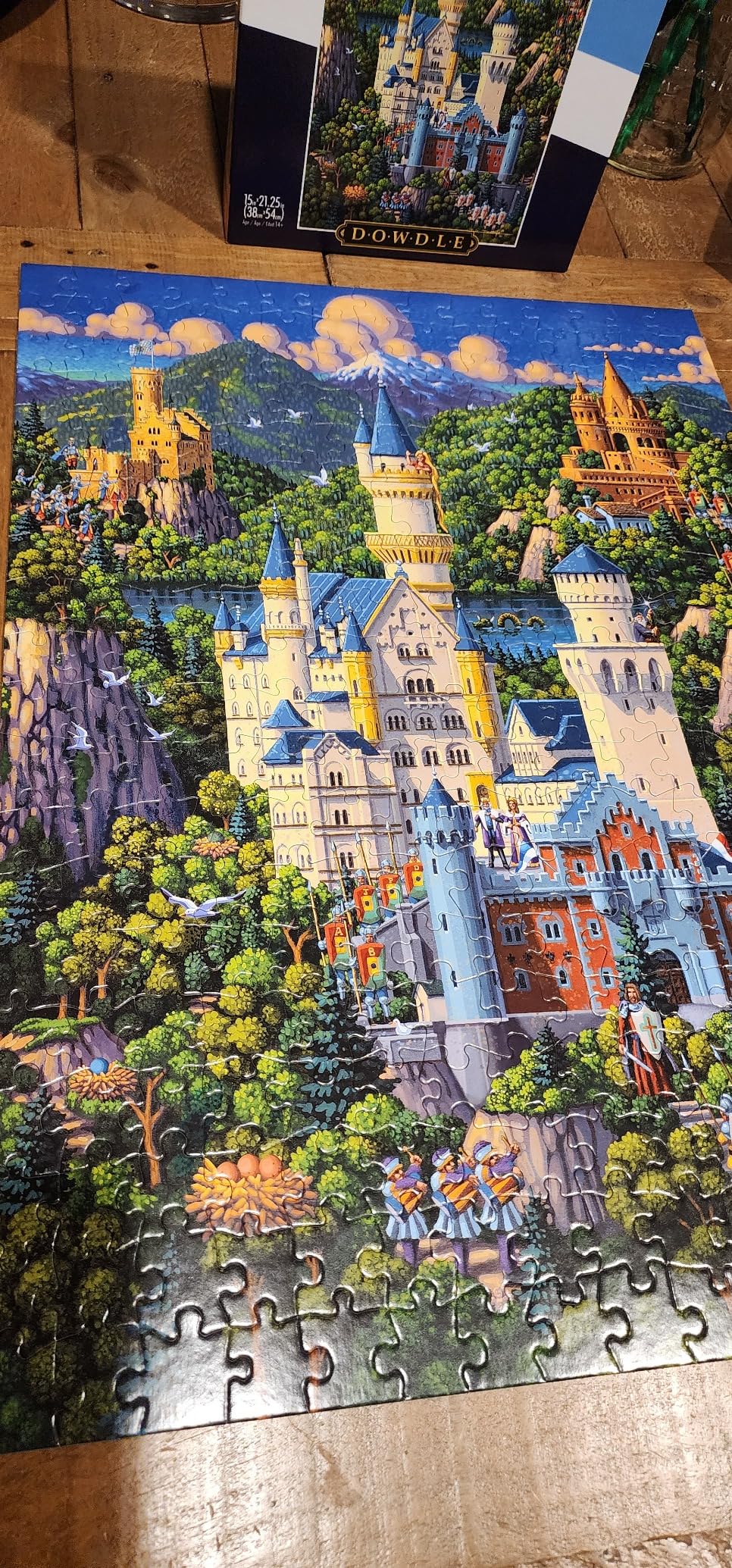 Amazon.com: Buffalo Games - Dowdle - Neuschwanstein Castle - 300 Piece ...