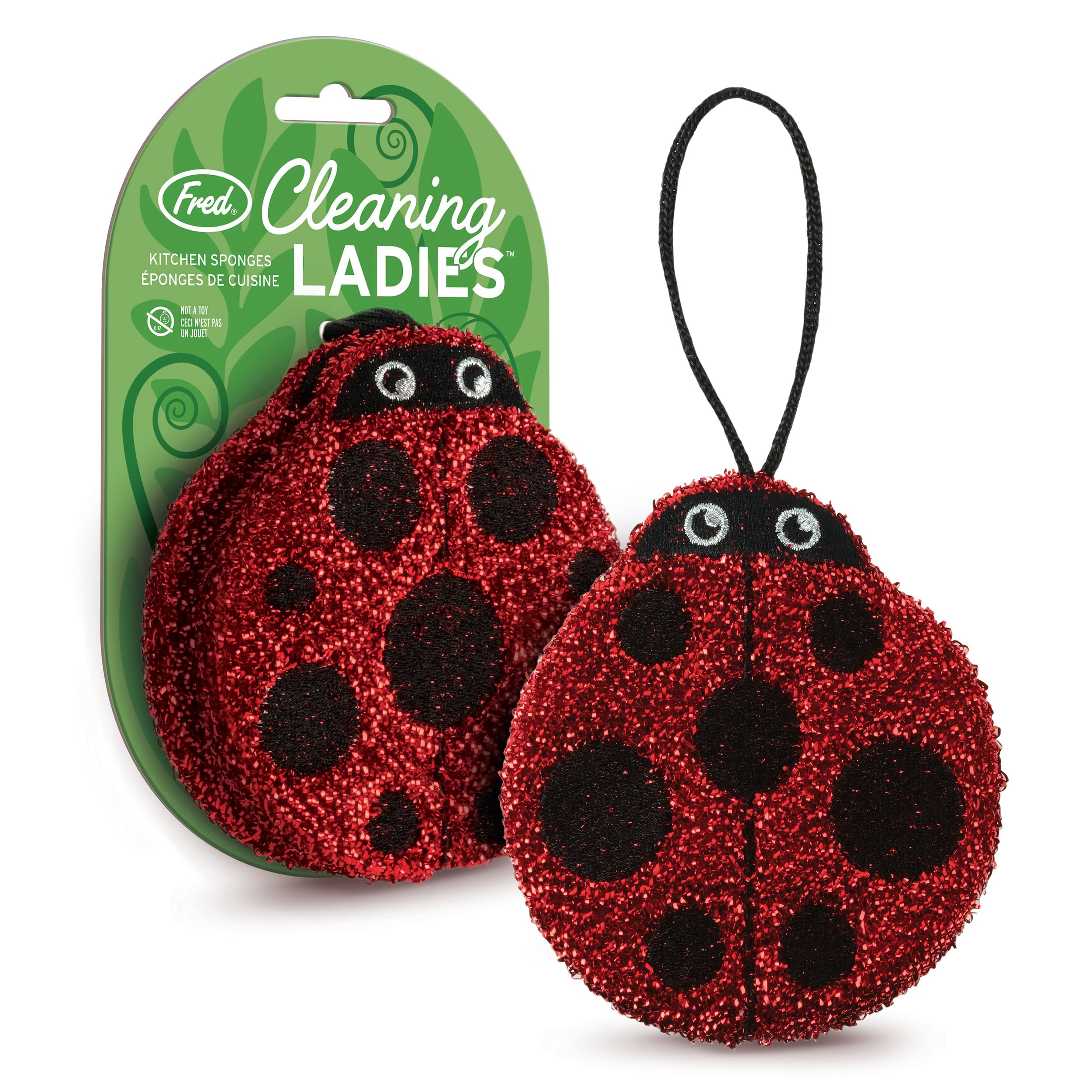 Amazon.com: Genuine Fred CLEANING LADIES Ladybug Sponges, Set of 2 ...