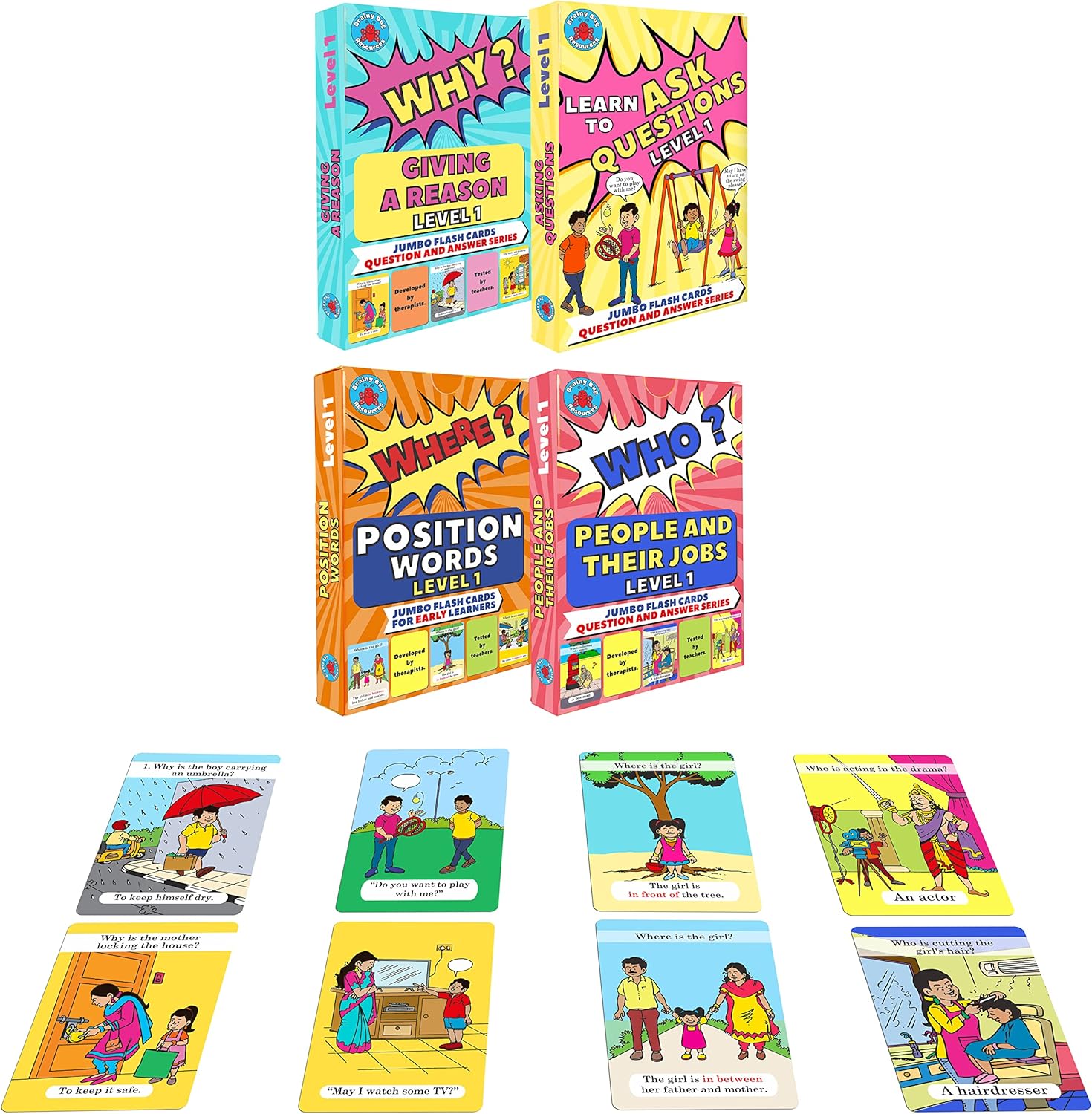 Brainy Bug Resources Who? Where? and Why? and Practise Asking Questions ...