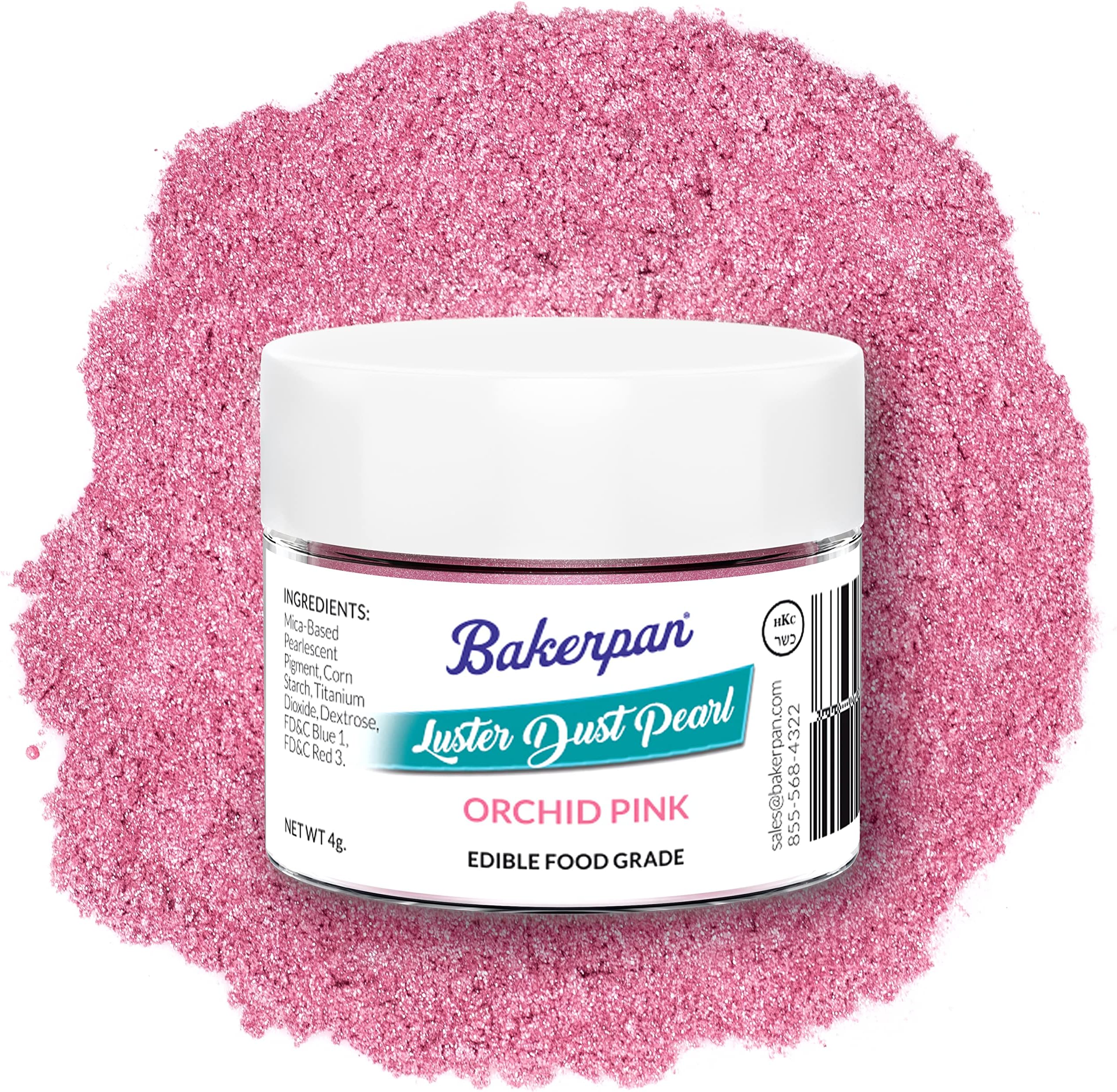 Amazon.com : Bakerpan Edible Glitter for Cocktails - Luster Dust Edible ...