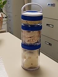 Amazon.com: BlenderBottle GoStak Food Storage Containers for Protein ...