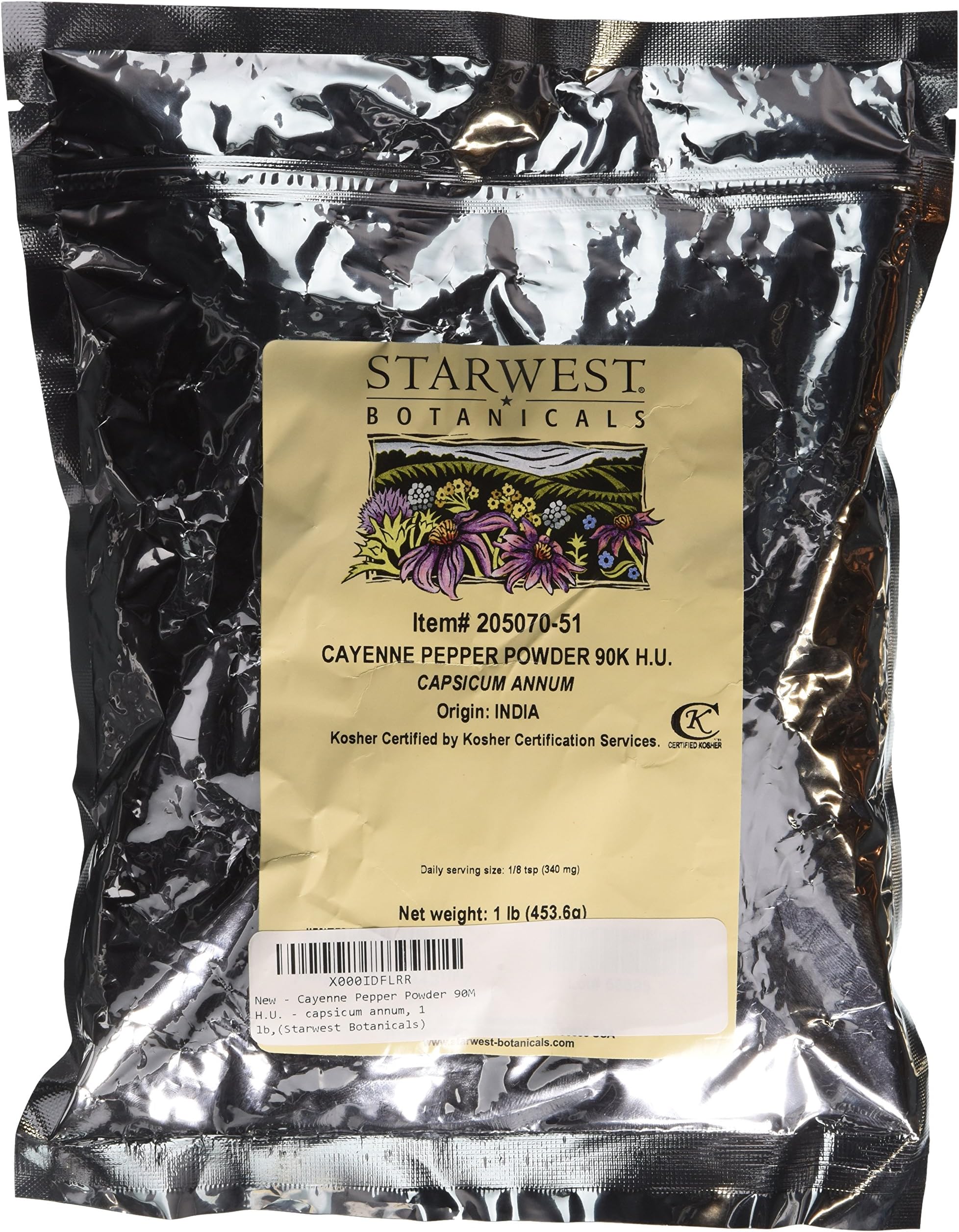 Amazon.com : Starwest Botanicals Organic Cayenne Pepper Powder 35,000 ...