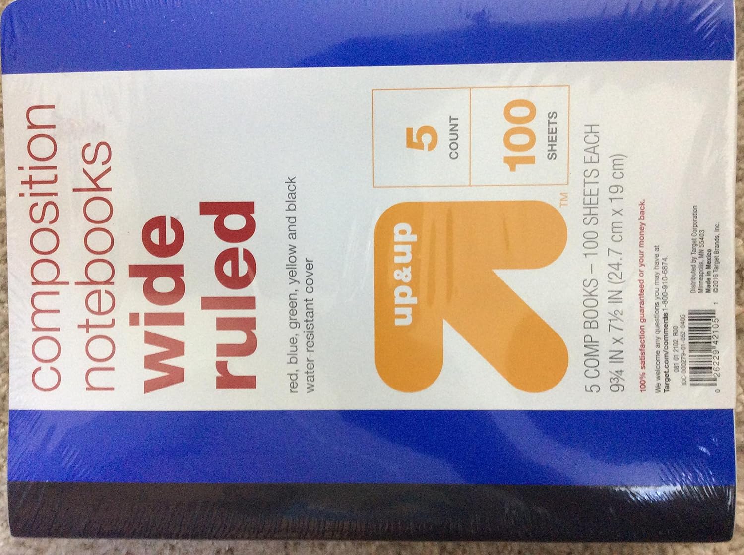 Amazon.com : composition notebooks wide ruled 100 sheets - 5 pack ...