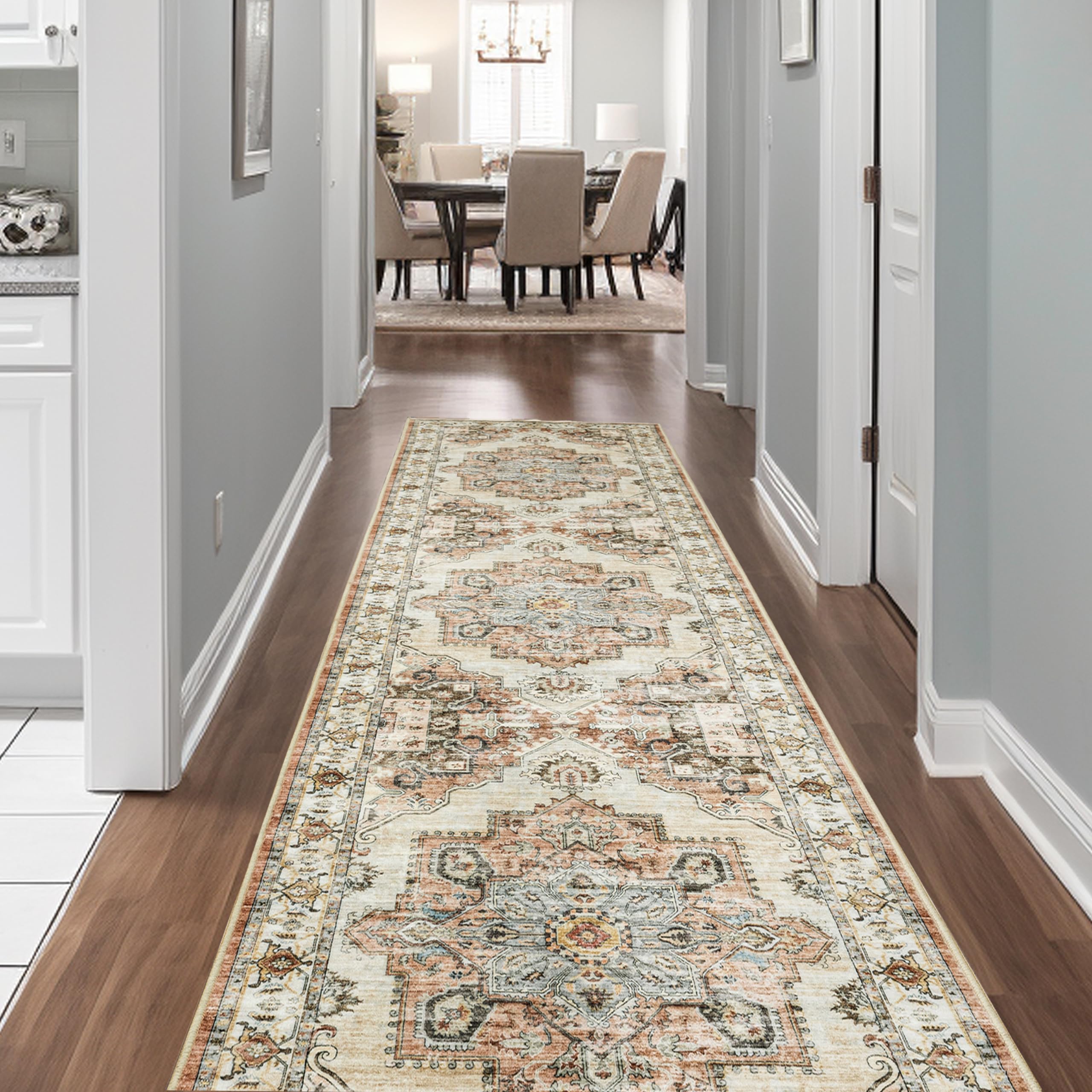 Amazon.com: Cool Rug Green Washable Runner Rug 2x5 Rug Runner Bathroom ...