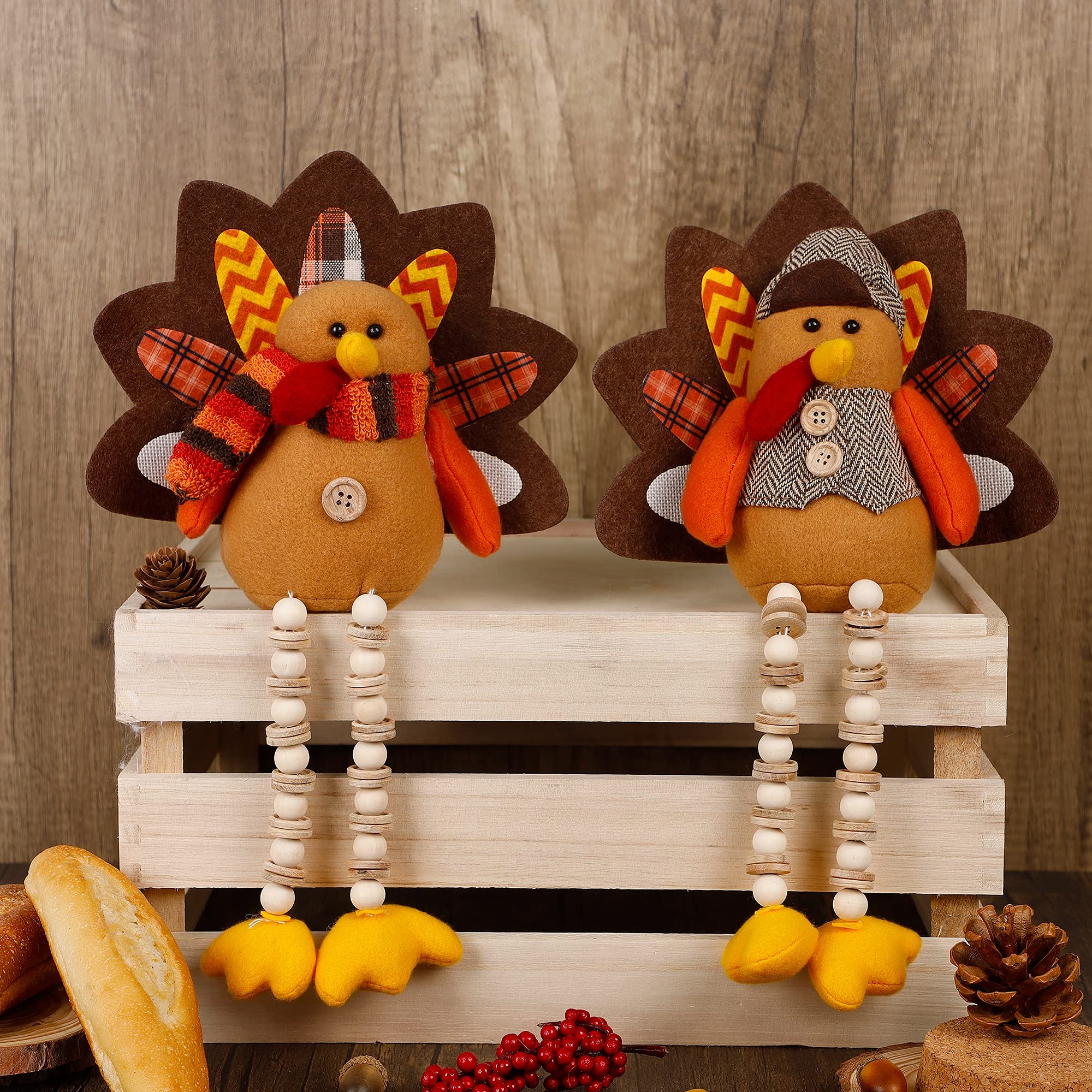 Snapklik.com : Biswing Thanksgiving Decoration Tabletop Standing Turkey ...