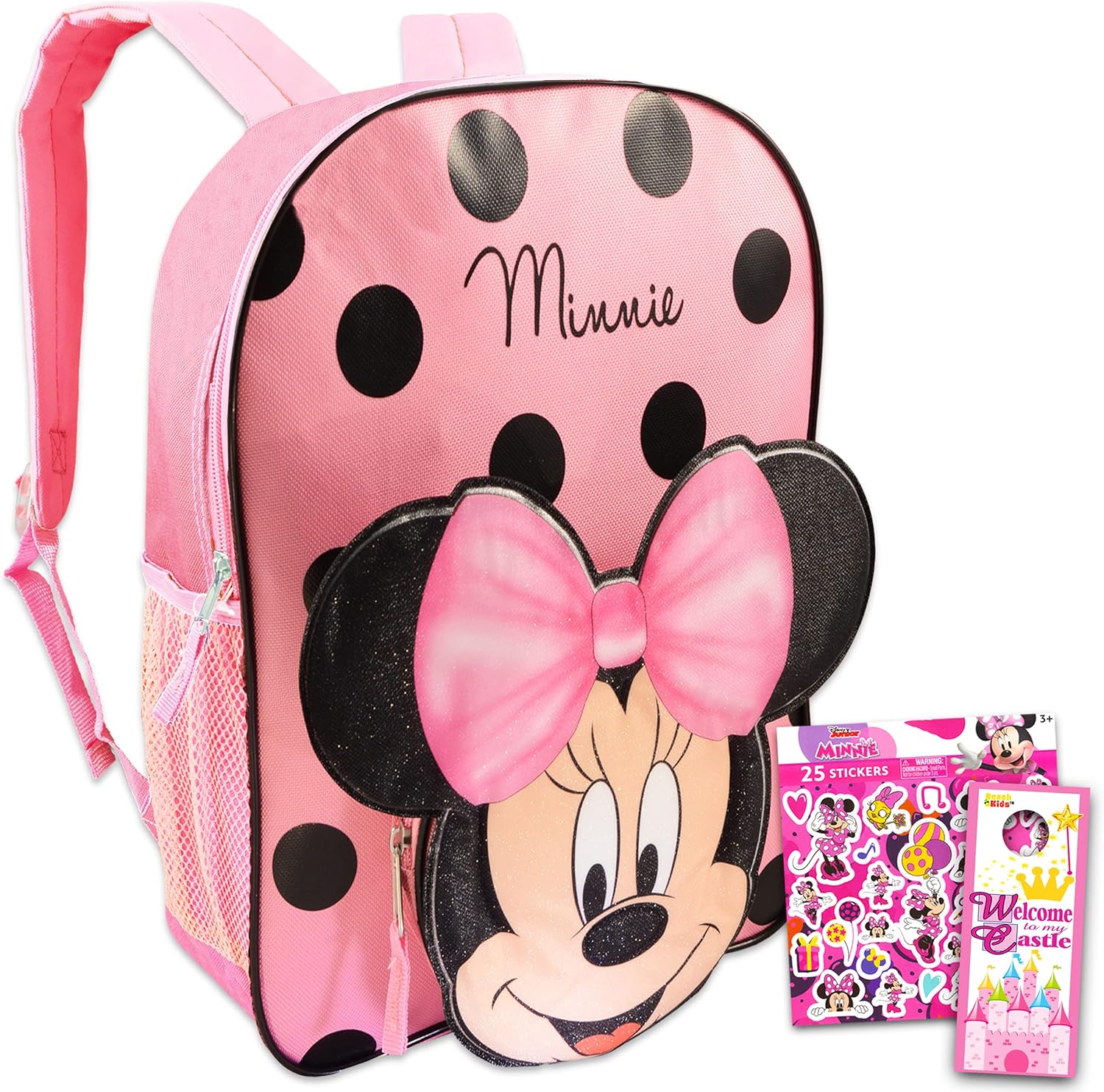 Amazon.com | Disney Minnie Mouse Backpack for Toddlers Bundle ~ Premium ...