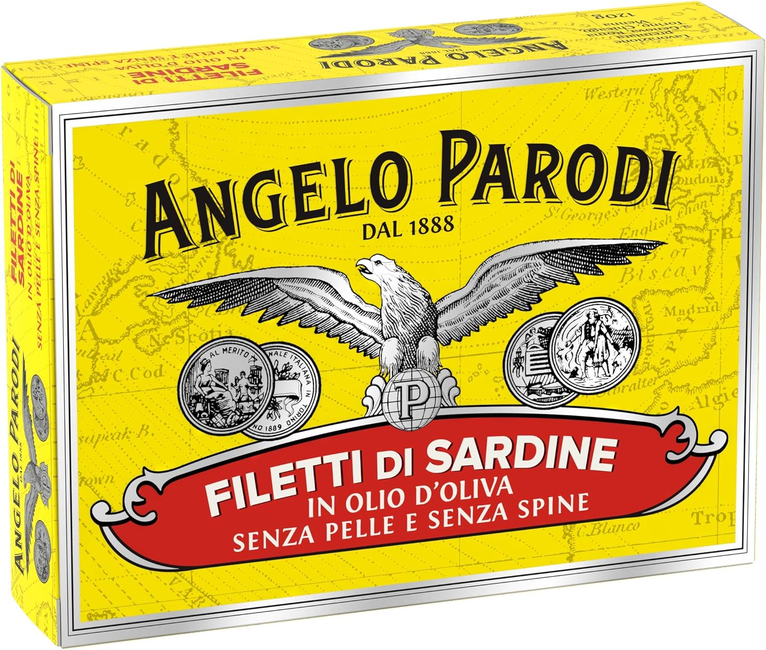 Angelo Parodi Sardines Boneless and Skinless Fillets in Pure Olive Oil ...