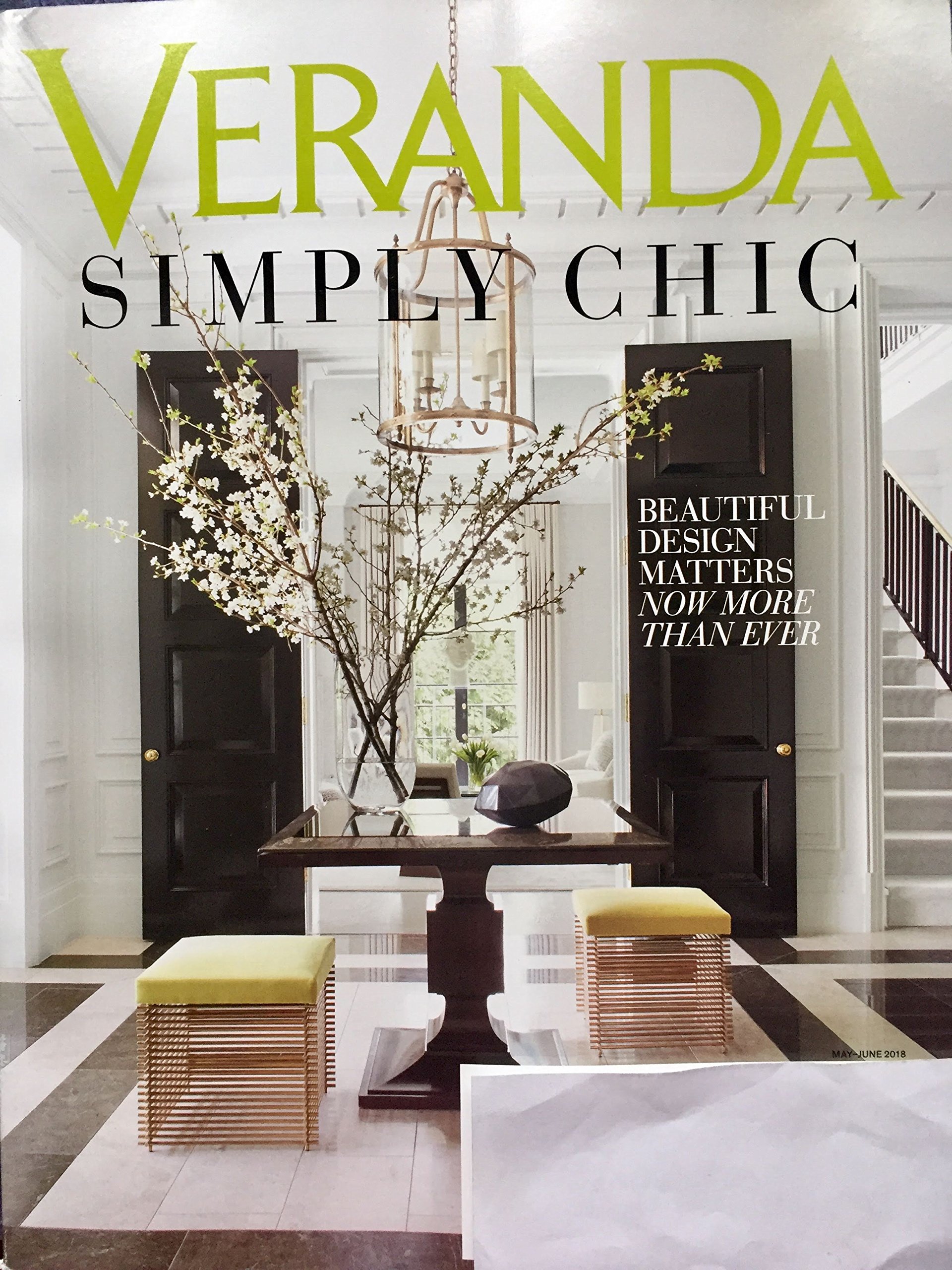 Veranda May June 2018 Simply Chic: Amazon.com: Books