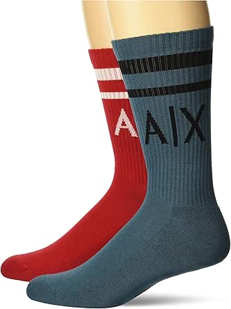 Amazon.com: Emporio Armani Armani Exchange Men's Ax Logo Tube Sock ...