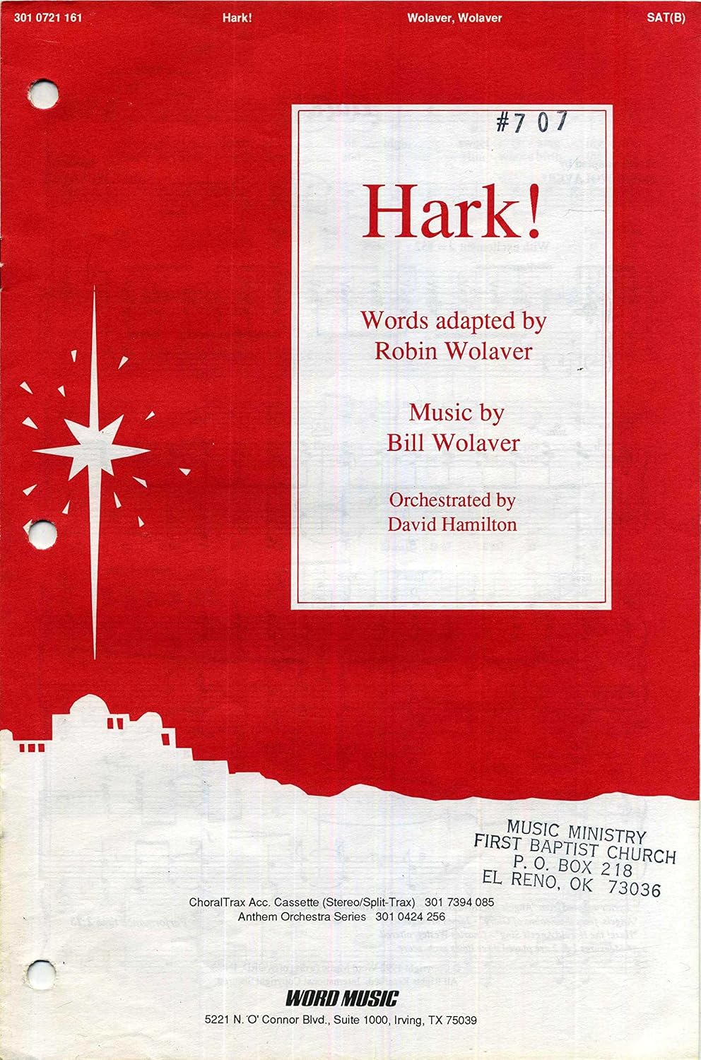 Amazon.com: Hark! SATB Sheet Music with Piano Accompaniment and Guitar ...