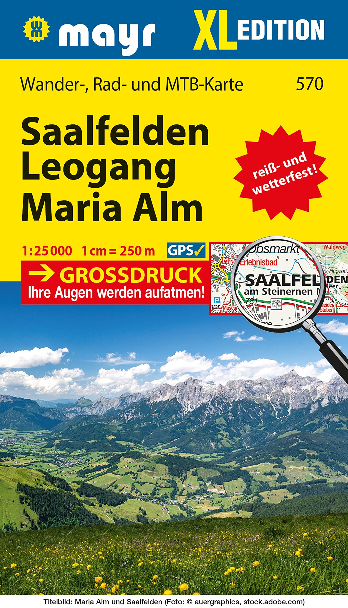 Mayr Wanderkarte Saalfelden - Leogang - Maria Alm XL 1:25.000: Wander ...