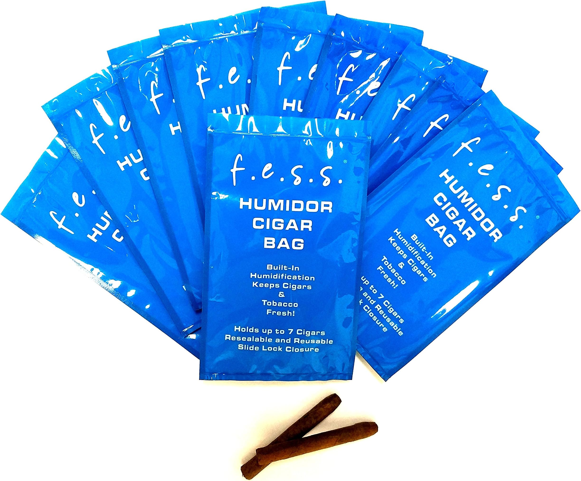 Amazon.com: 5 Pack FESS Products Travel Pouch Cigar Bag Ziplock Humidor ...