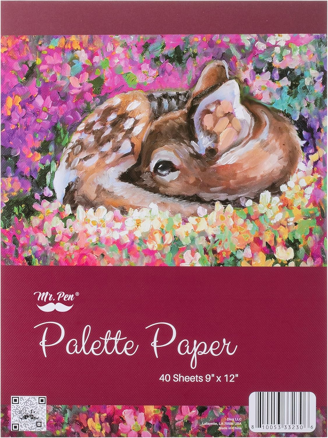 Mr. Pen- Palette Paper Pad, 9"x12", 40 Sheets, Acrylic & Watercolor ...