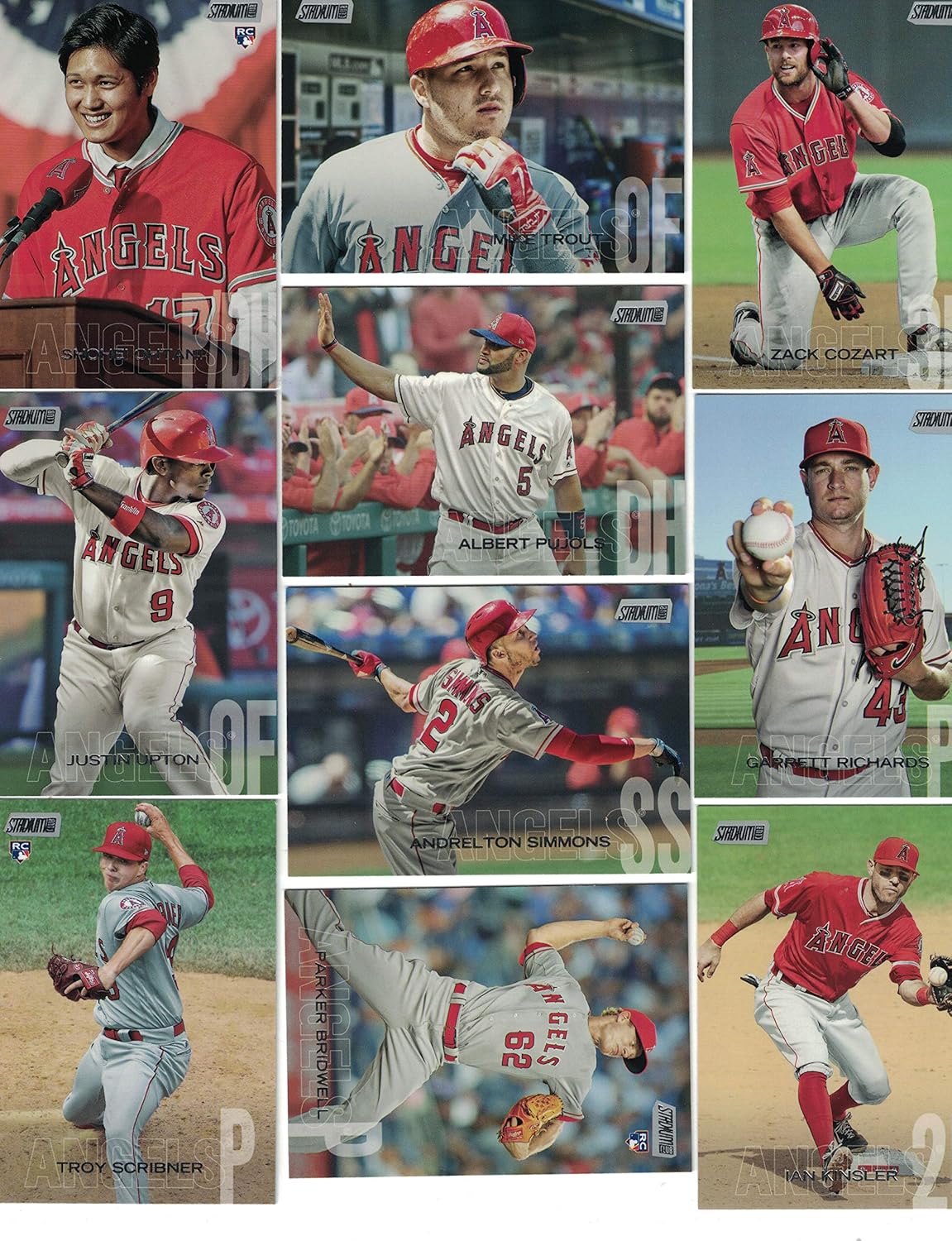 Amazon.com: California Angels/Complete 2018 Topps Stadium Club Baseball ...