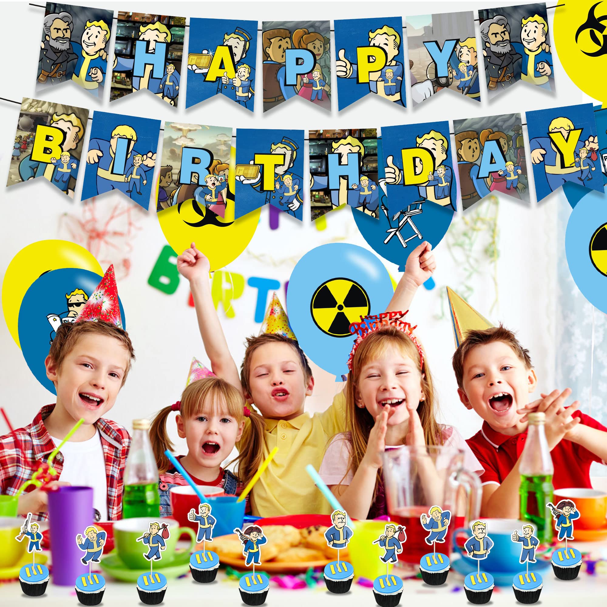 Buy Fallout Game Party Supplies, Survival theme games Birthday Party ...