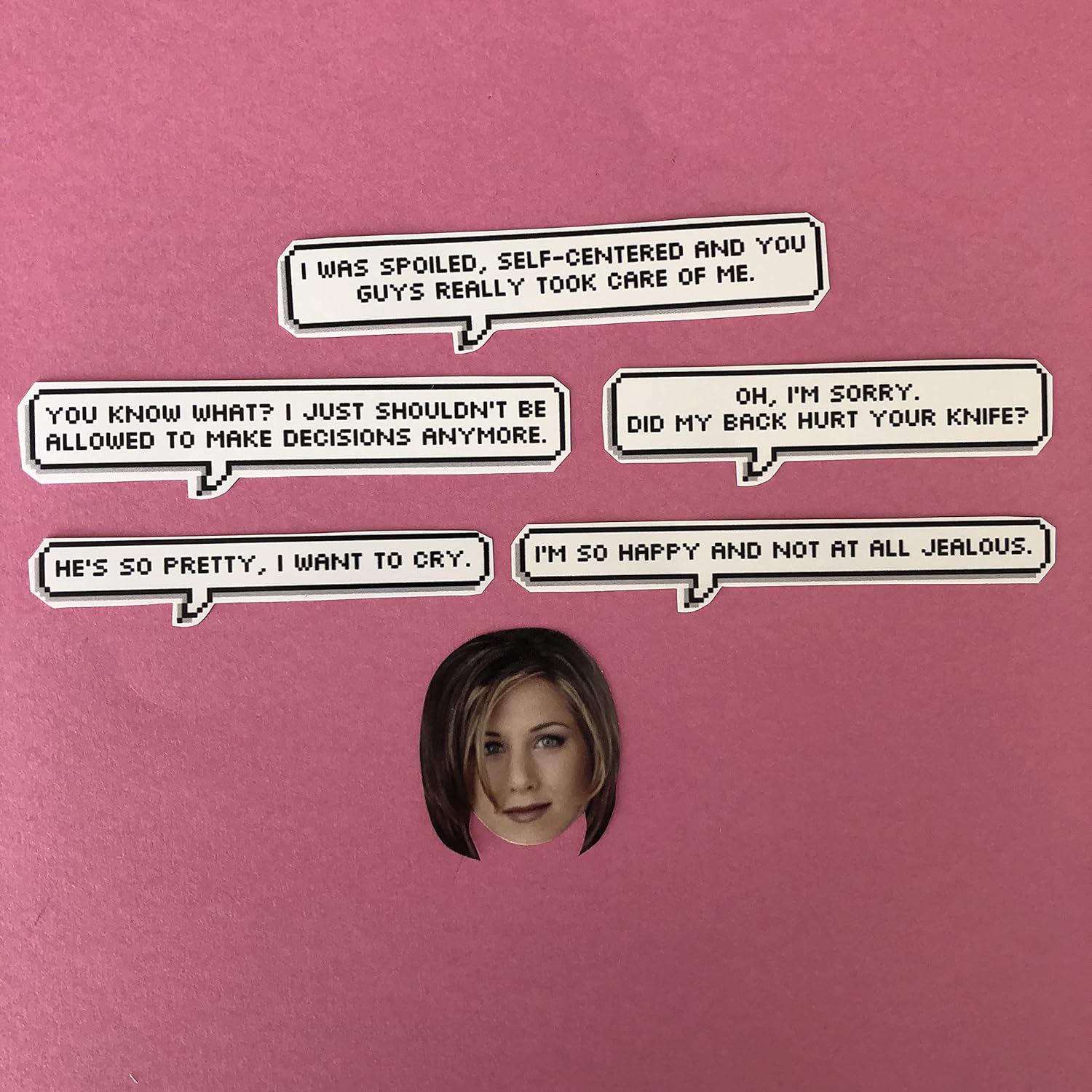 Amazon.com: Rachel Green Friends Quotes Sticker Set : Arts, Crafts & Sewing