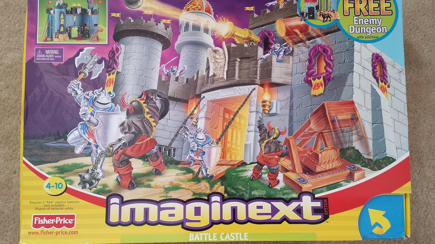 Imaginext Battle Castle With Enemy Dungeon, Medieval : Amazon.com.mx ...