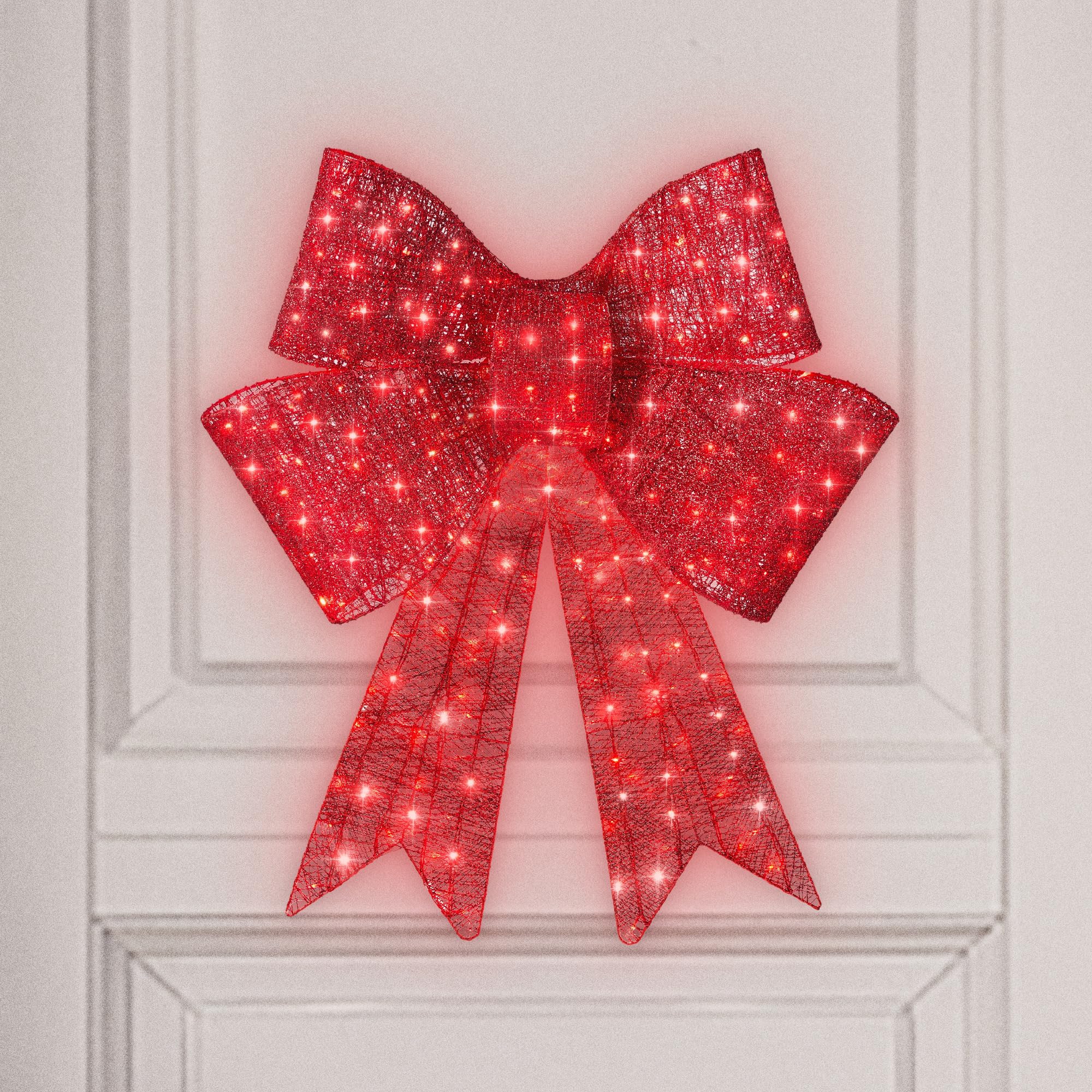 Amazon.com: Best Choice Products 24in Pre-Lit XL Christmas Bow ...