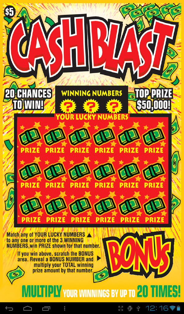 Cash Blast - Lotto Video Scratch Card - App on Amazon Appstore