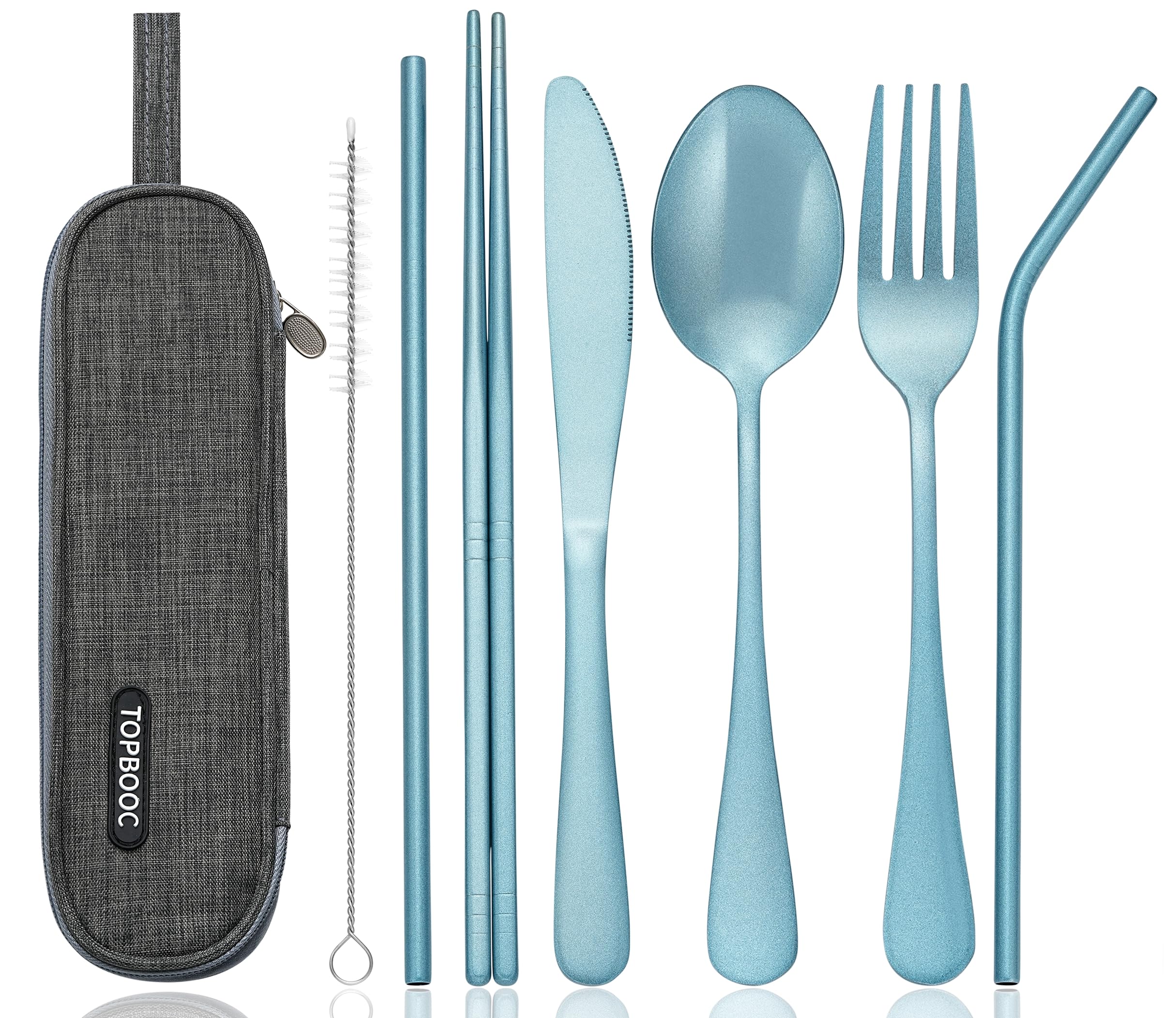 Snapklik.com : Portable Stainless Steel Flatware Set, Travel Camping ...