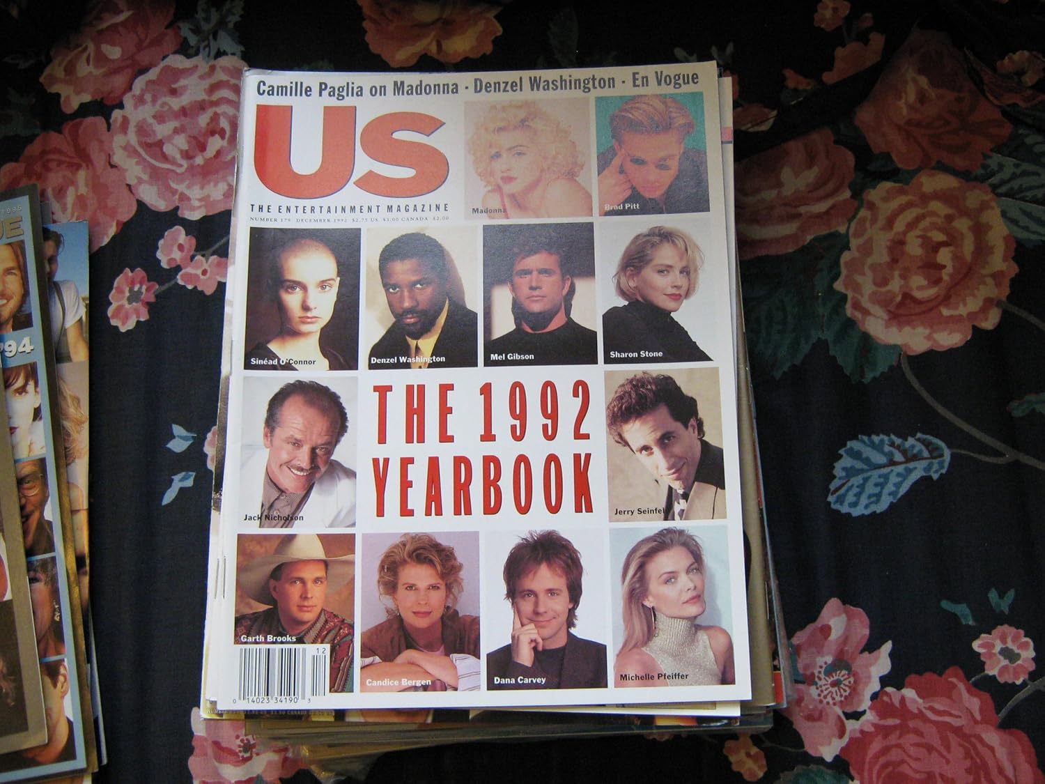 US Magazine (The 1992 Yearbook , Madonna , Denzel Washington , Pfeiffer ...