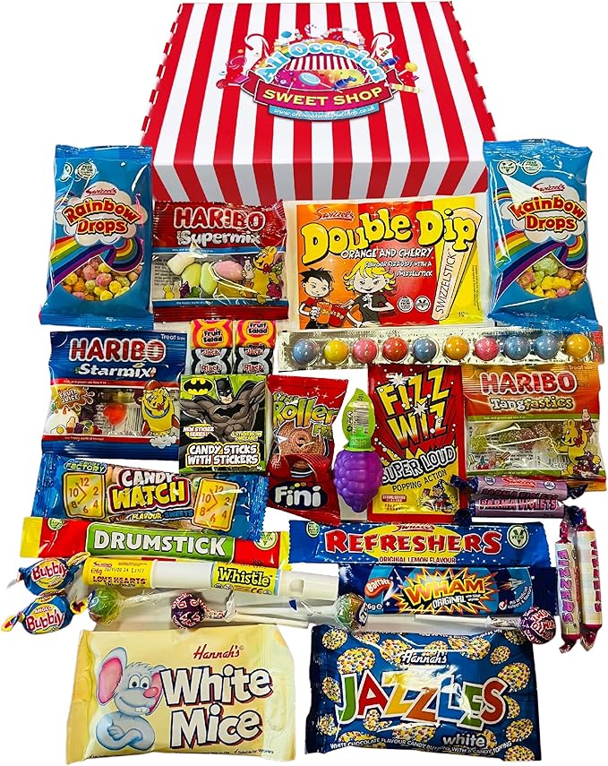Retro Sweets Gift Box: Candy Striped Old Fashioned Sweets Selection ...