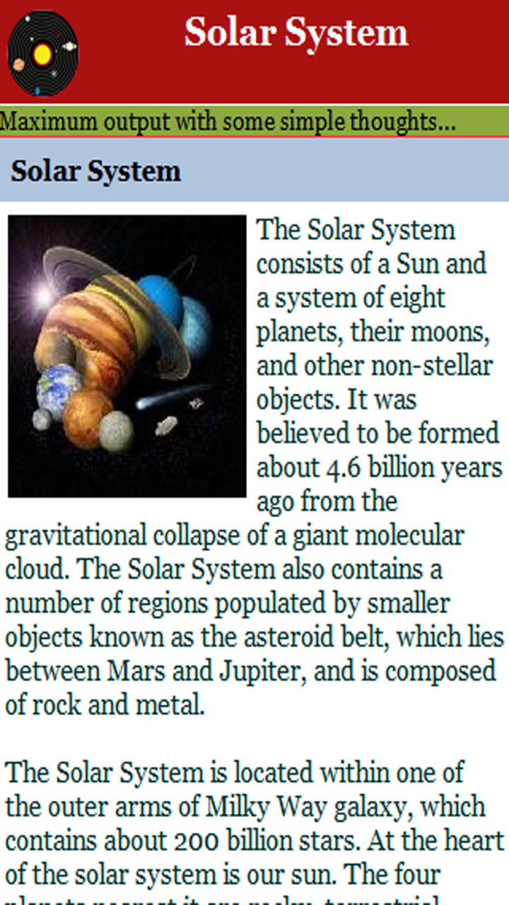 Solar System - App on the Amazon Appstore