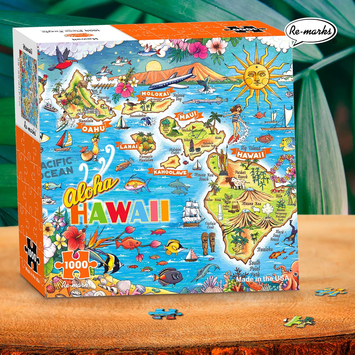 Buy Re-marks Aloha Hawaii 1,000-Piece Jigsaw Puzzle for All Ages Online ...