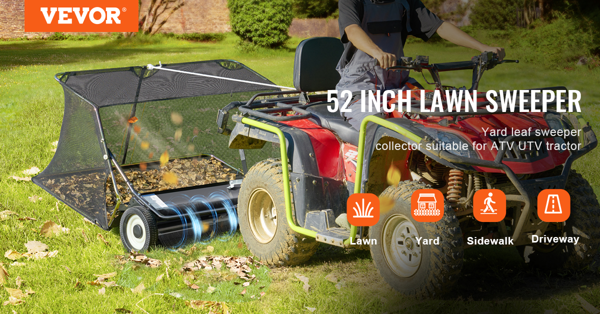 Watch VEVOR 52" Tow Behind Lawn Sweeper Full Assembly Video on Amazon Live