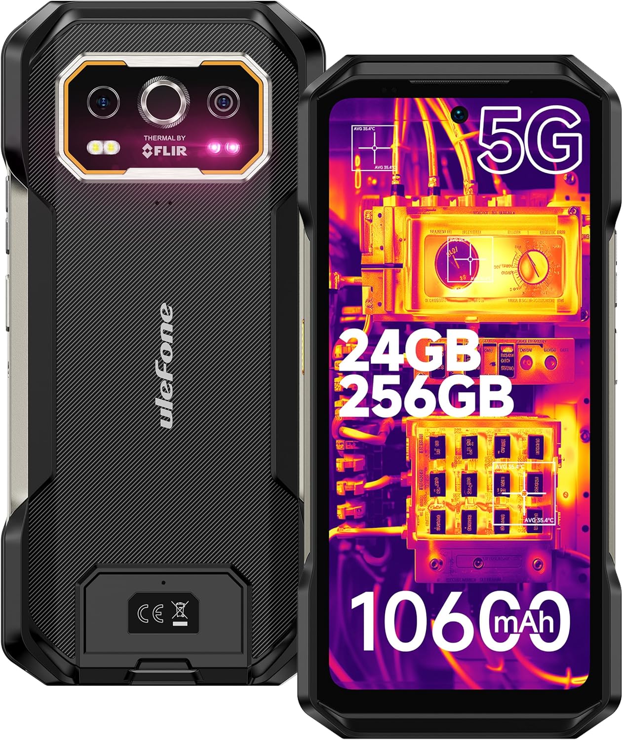 Amazon.com: Ulefone Armor 27T Pro 5G Rugged Phone, Thermal Imaging 64MP ...