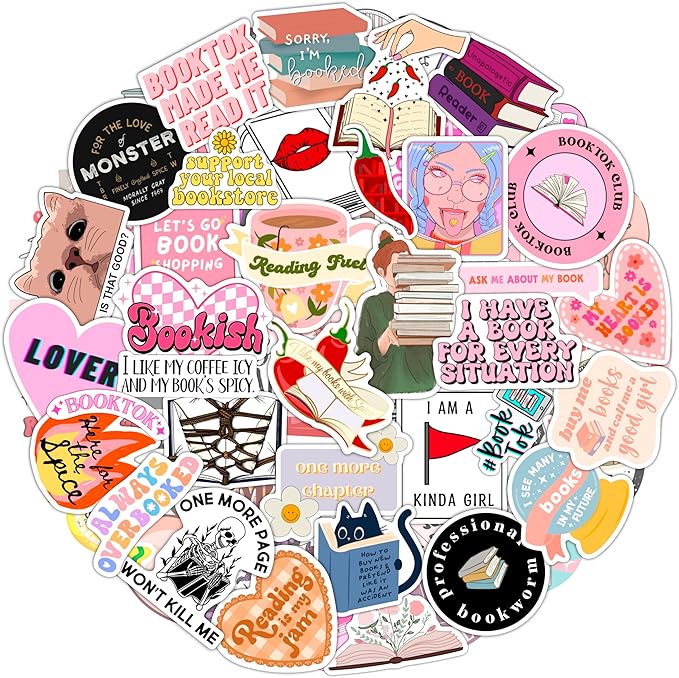 Amazon.com: BulbaCraft 100Pcs SMU_tty Book Stickers - Spicy Book ...